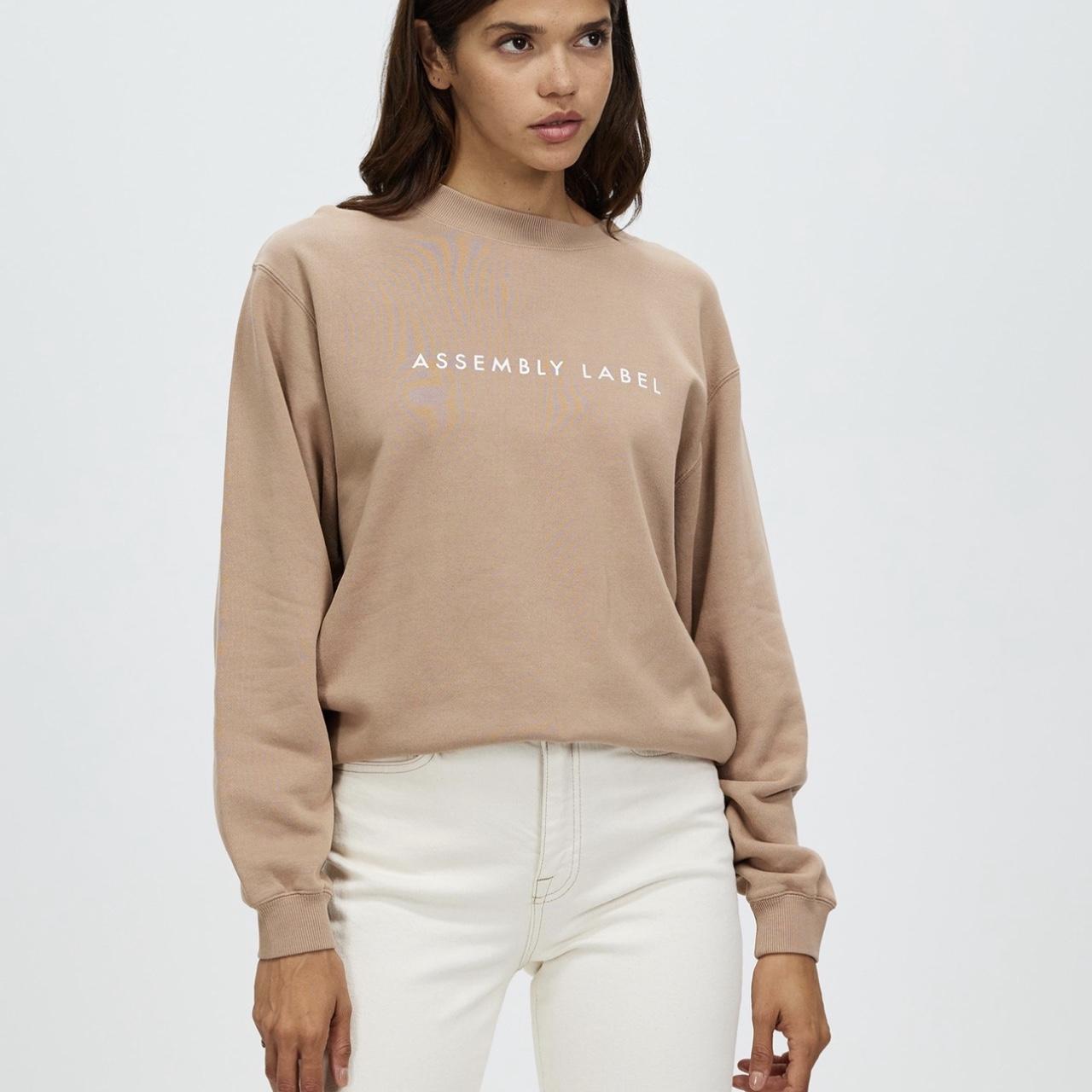 Assembly Label logo fleece jumper Size 6 - Depop