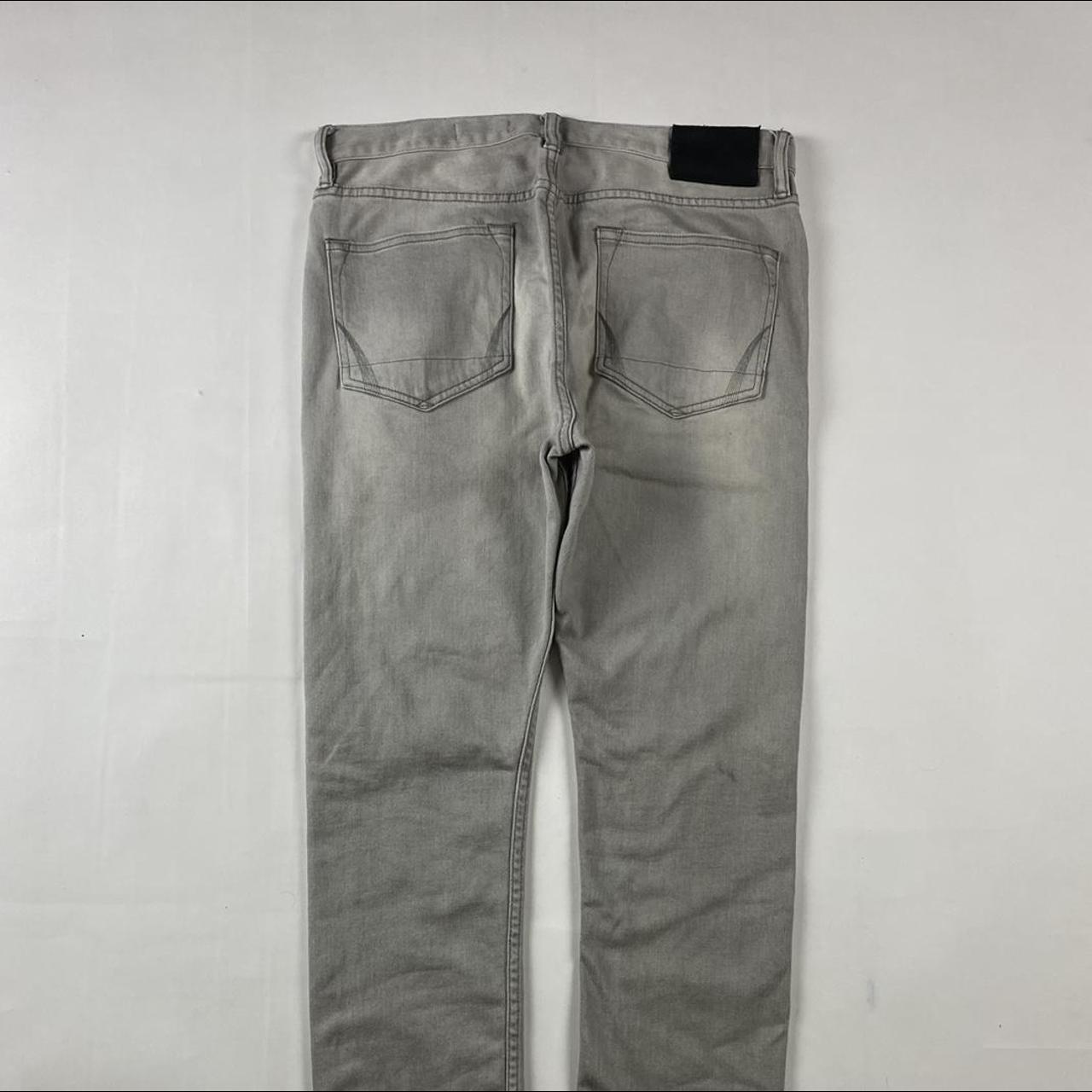 All Saints Skinny Grey Cigarette Jeans Size: 33W x... - Depop