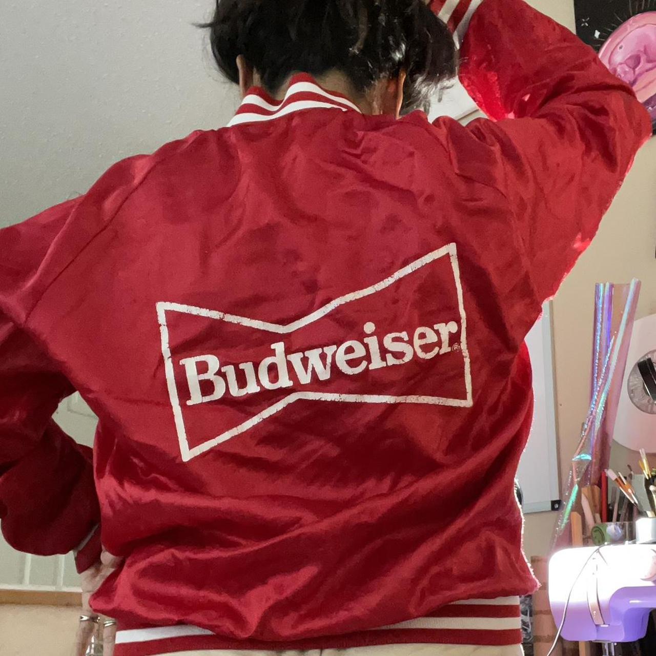 Vintage 70s Budweiser jacket Price is firm It says... - Depop