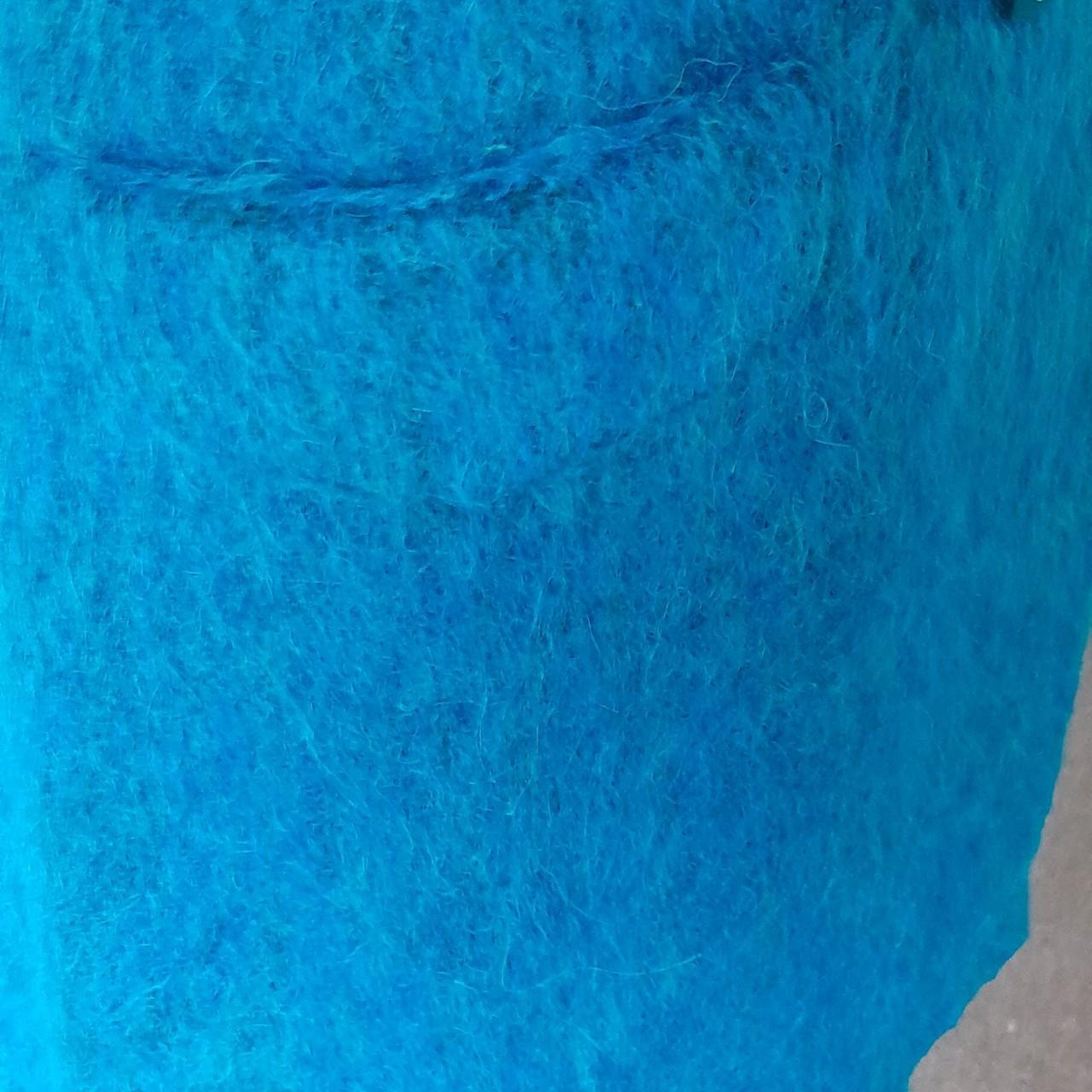 Mohair coat in Turquoise Blue, Clements Ribeiro... - Depop