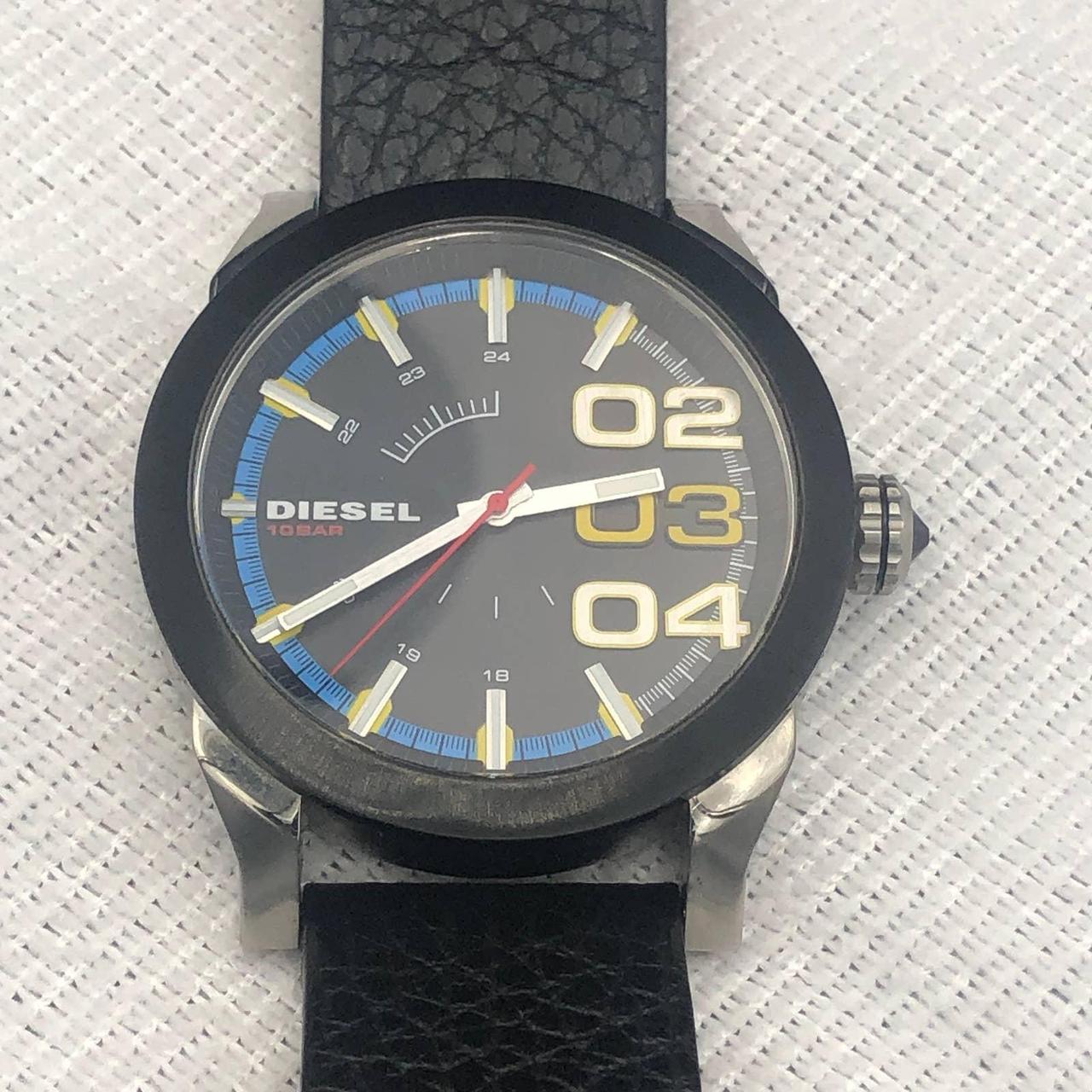 Diesel Women's Black and Silver Watch | Depop