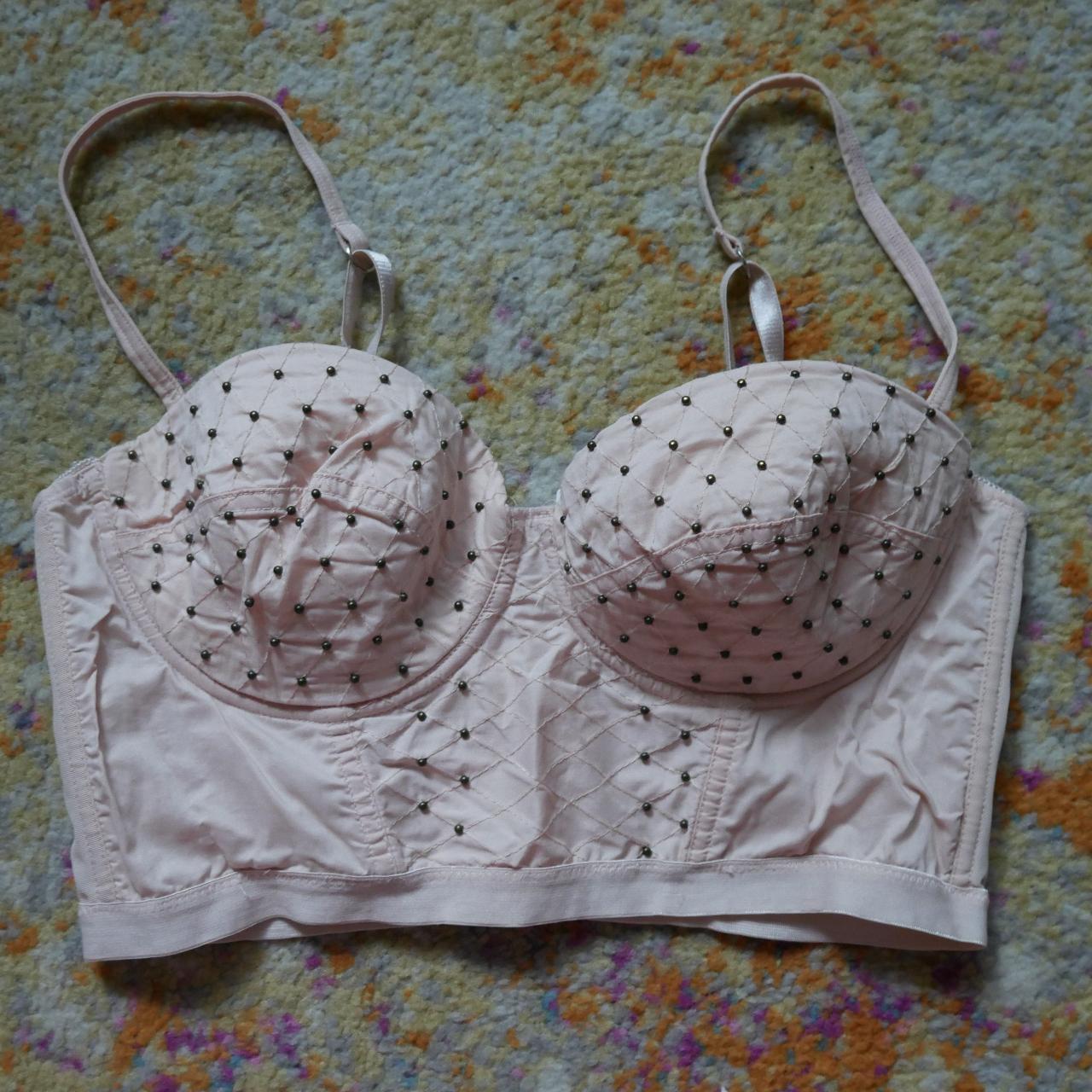 Women's Topshop 'Studded' Bralette Uk Size 12 -... - Depop