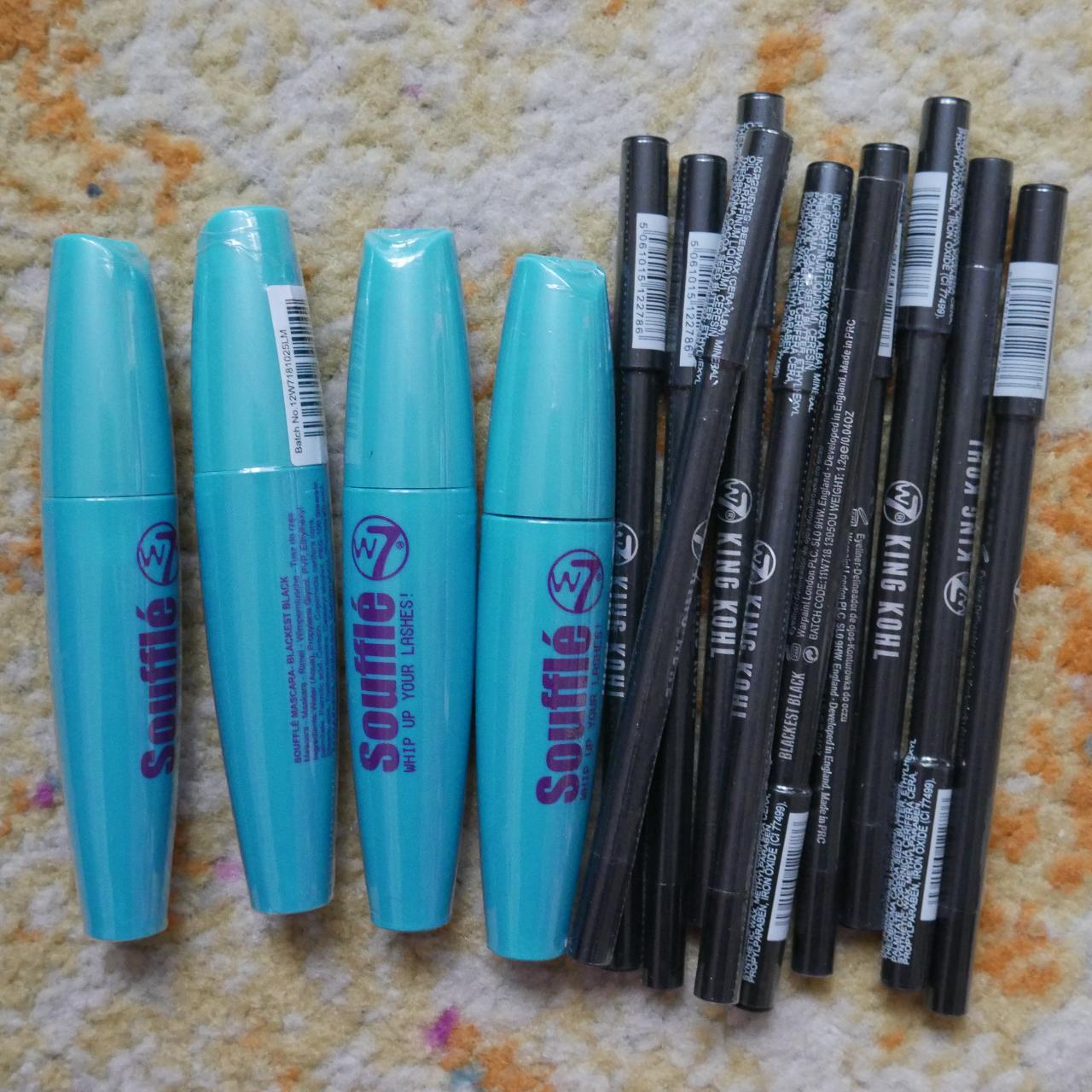W7 Make-up Bundle Mascara x 4 Eyeliner x10 - Depop