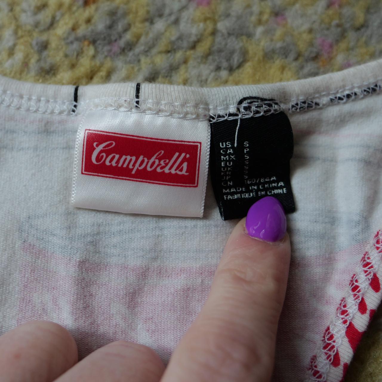 H&M Campbell Soup Crop-top Sport bra Style Size XS... - Depop