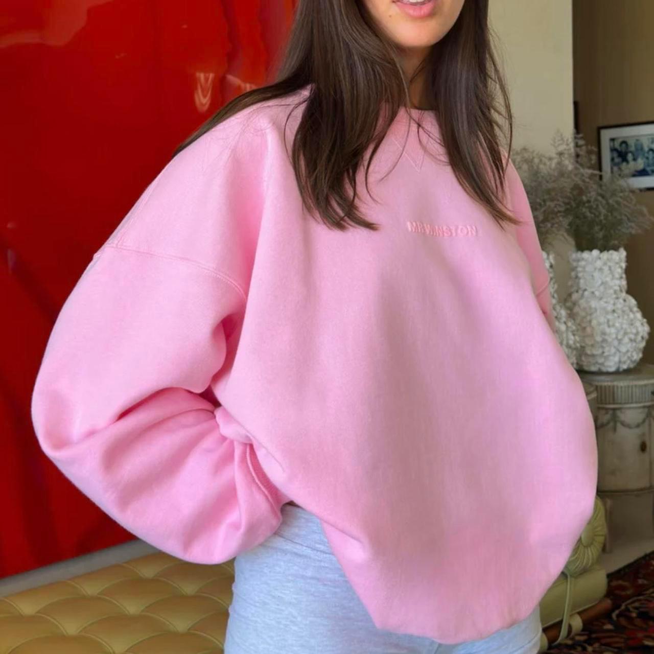 Mr Winston Baby Pink Puff Crewneck Size:... - Depop