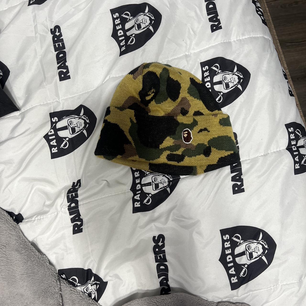 Bape beanie Og camo 100% authentic Worn 1x - Depop