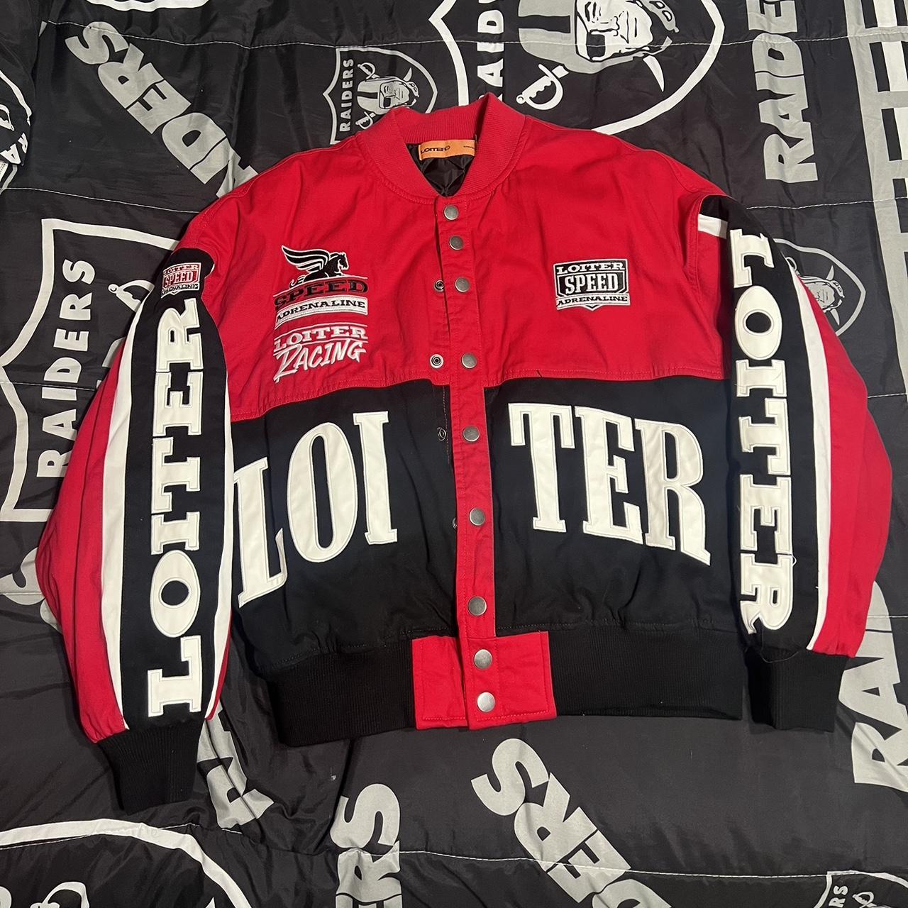Loiter racing jacket red Size small but fits like a... - Depop