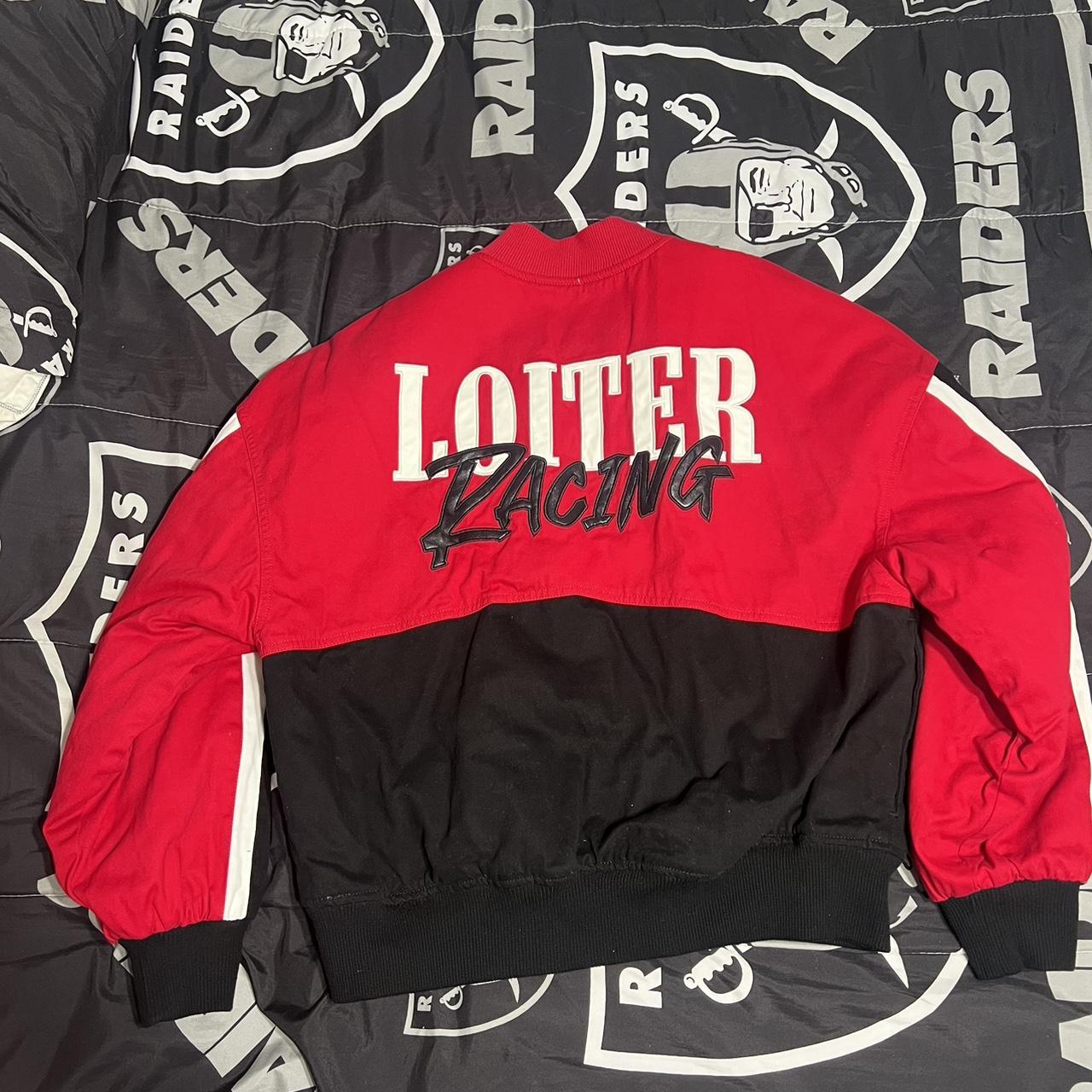 Loiter racing jacket red Size small but fits like a... - Depop
