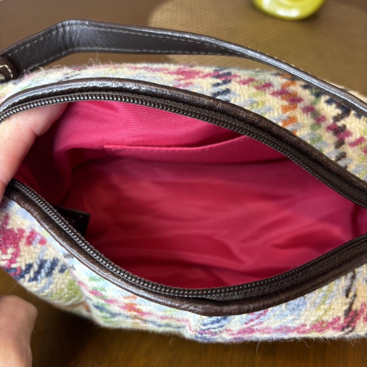 Vintage Coach Hampton Wool Tattersall Mini Shoulder... | Depop