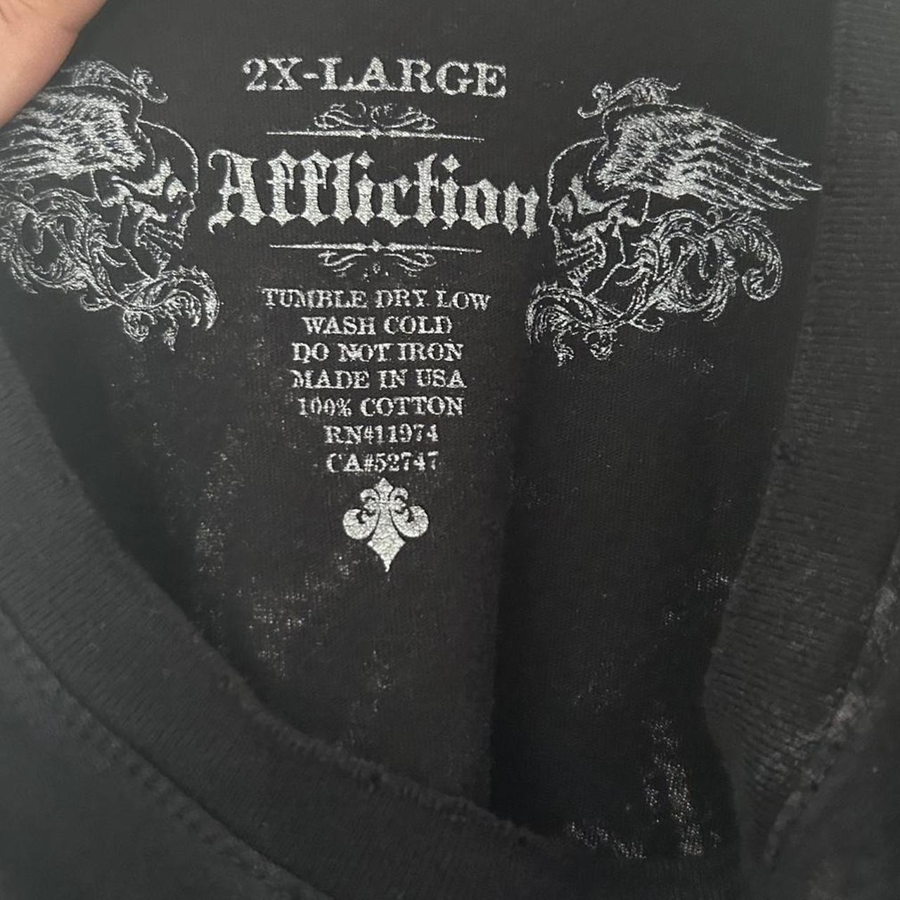 The coolest Celtic cross affliction shirt! 2xl 29”... - Depop