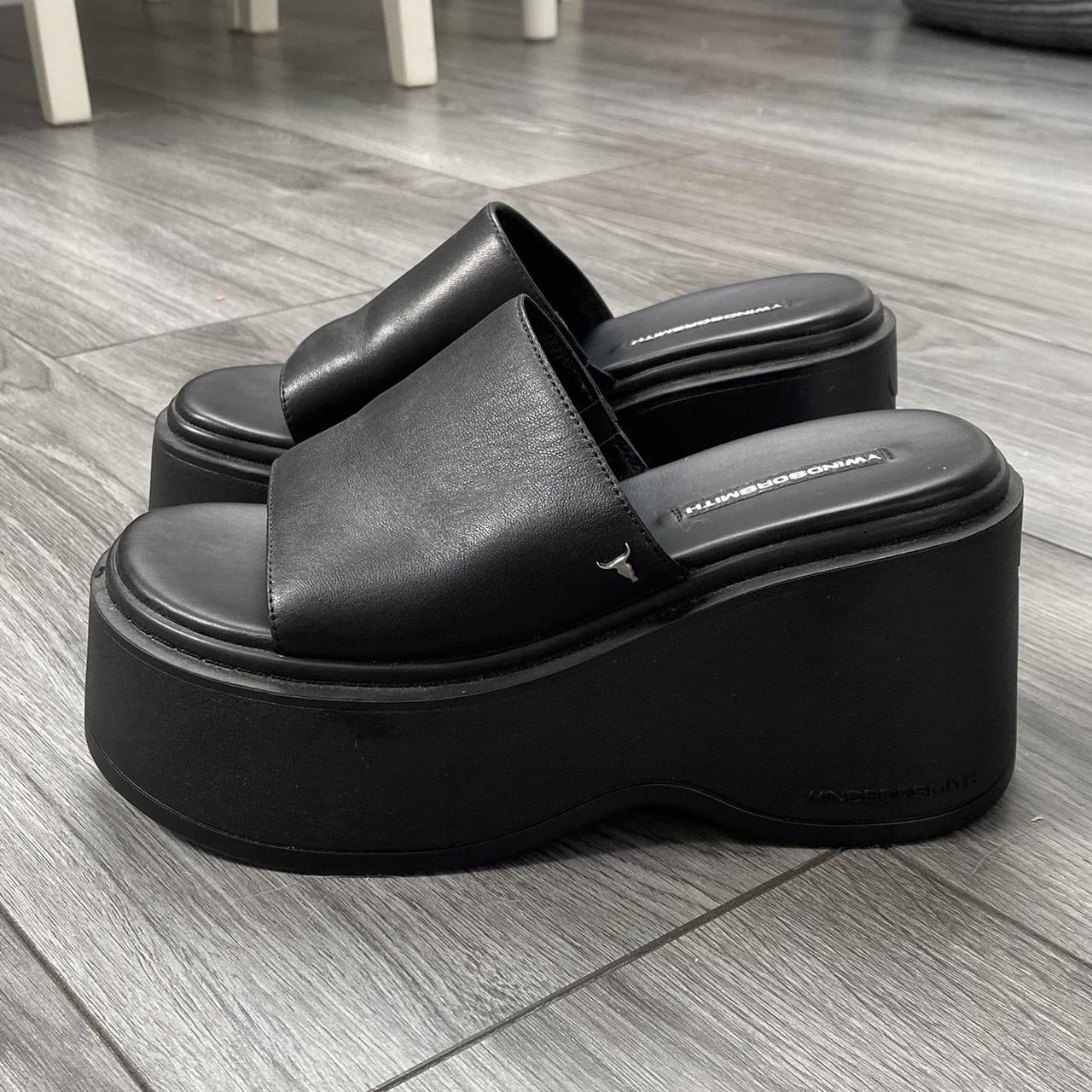 Y2k platform shoes grunge sandals from Windsor... - Depop