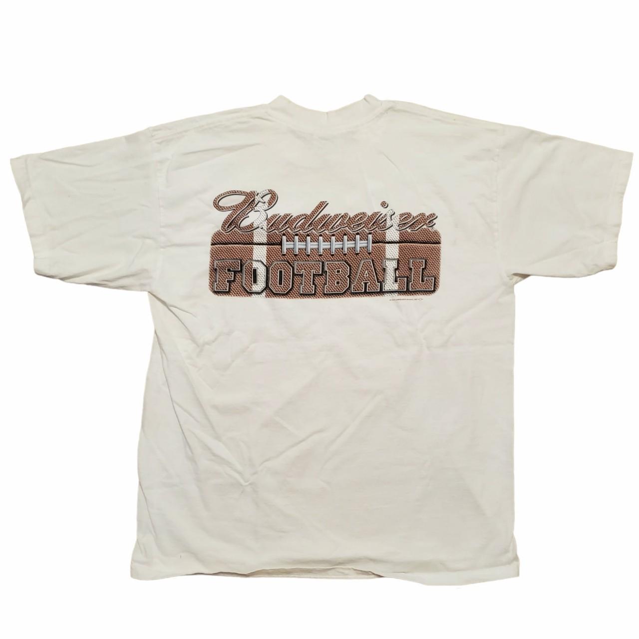 Budweiser beer vintage 90s graphic football... - Depop