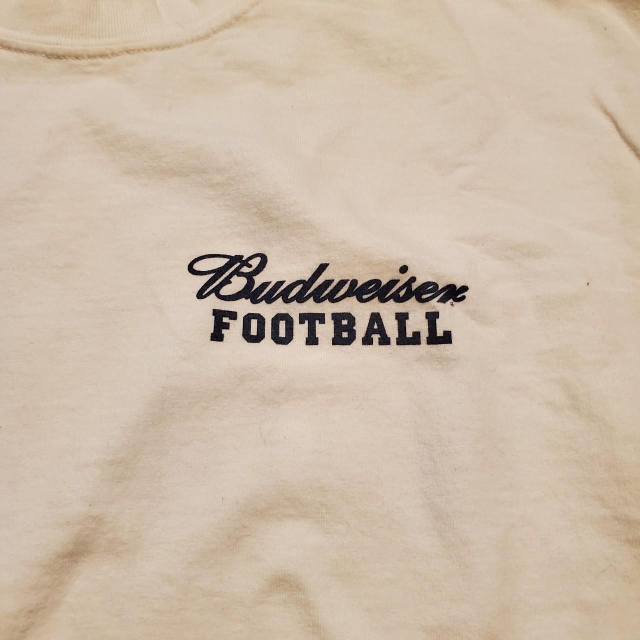 Budweiser beer vintage 90s graphic football... - Depop