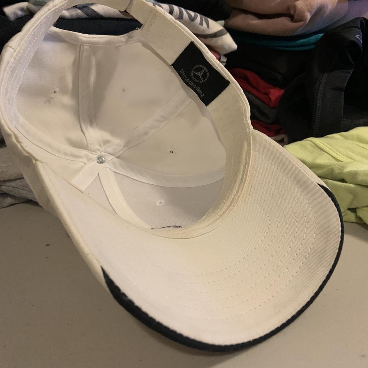 Off-white Mercedes Benz baseball cap with adjustable... - Depop