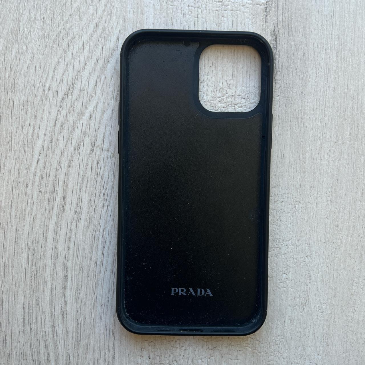Prada iPhone 12/12 Pro logo case Worn, no noticeable... - Depop