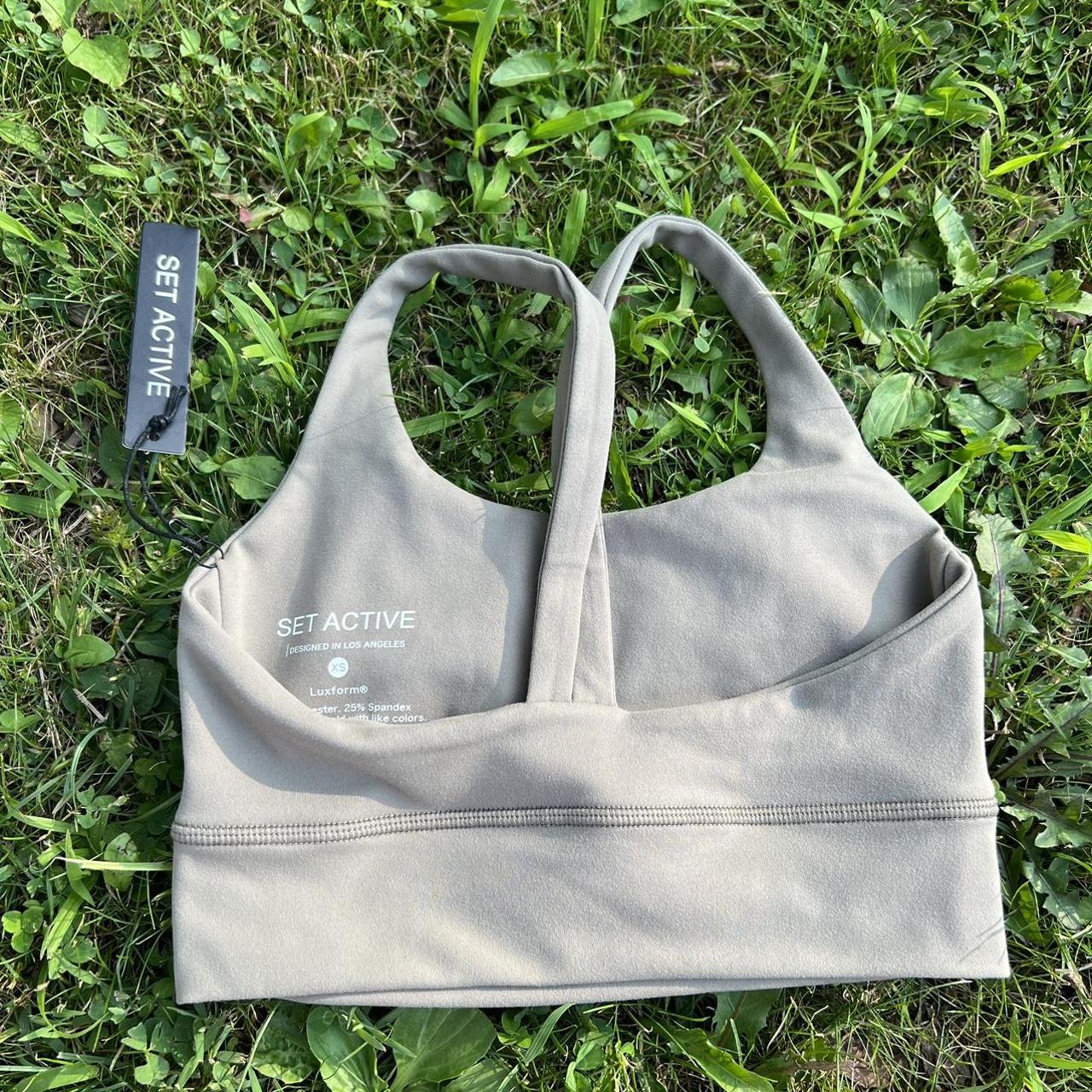 Set active razor back sports bra. There isn’t a ton... - Depop