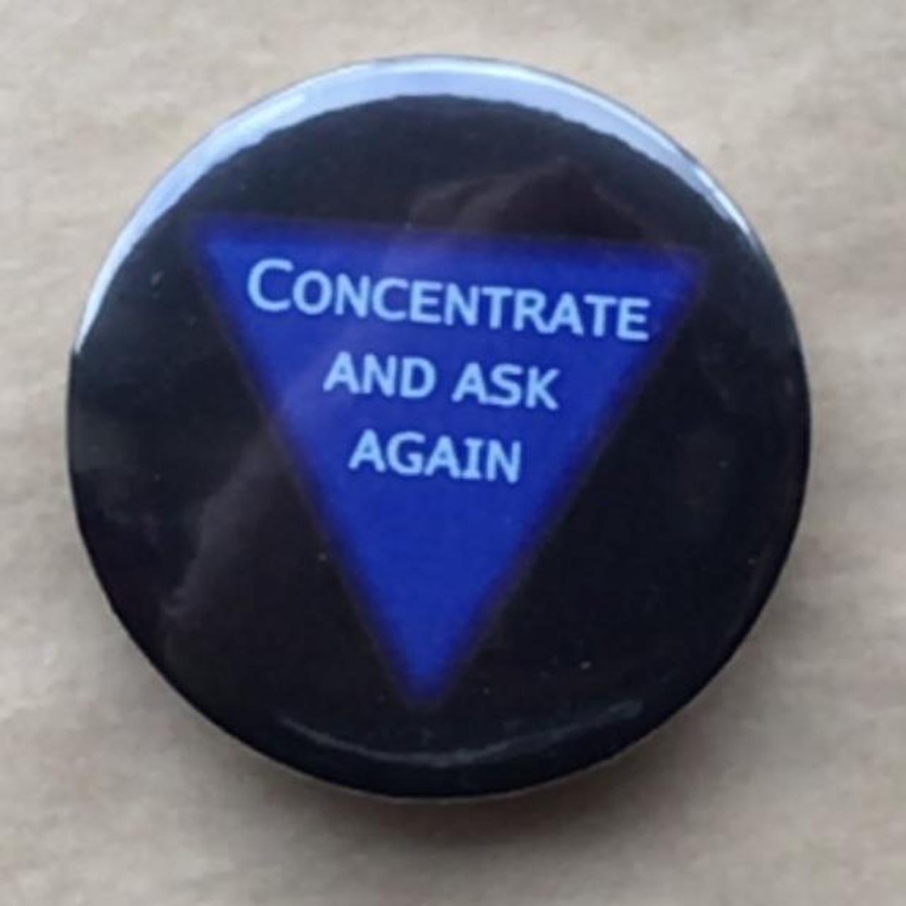 Magic 8 ball pin, 1.75 inches - Depop