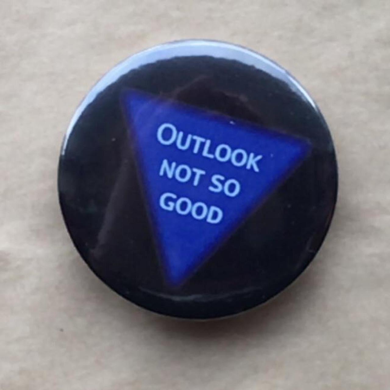Magic 8 ball pin, 1.75 inches - Depop