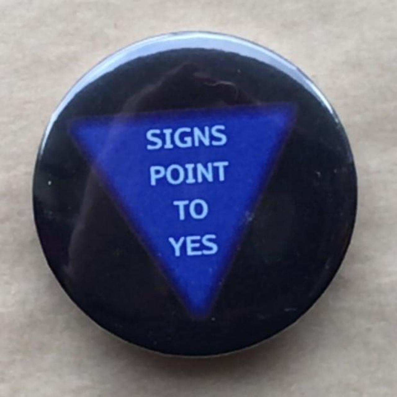 Magic 8 ball pin, 1.75 inches - Depop