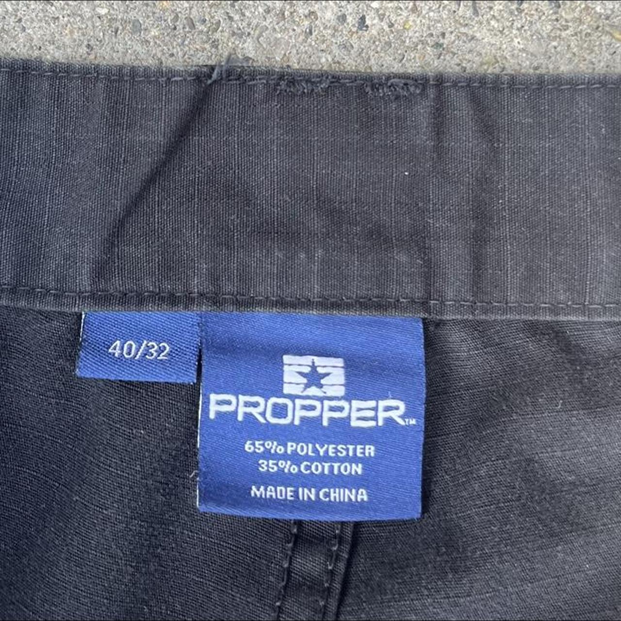 Propper Men's Black and White Trousers | Depop