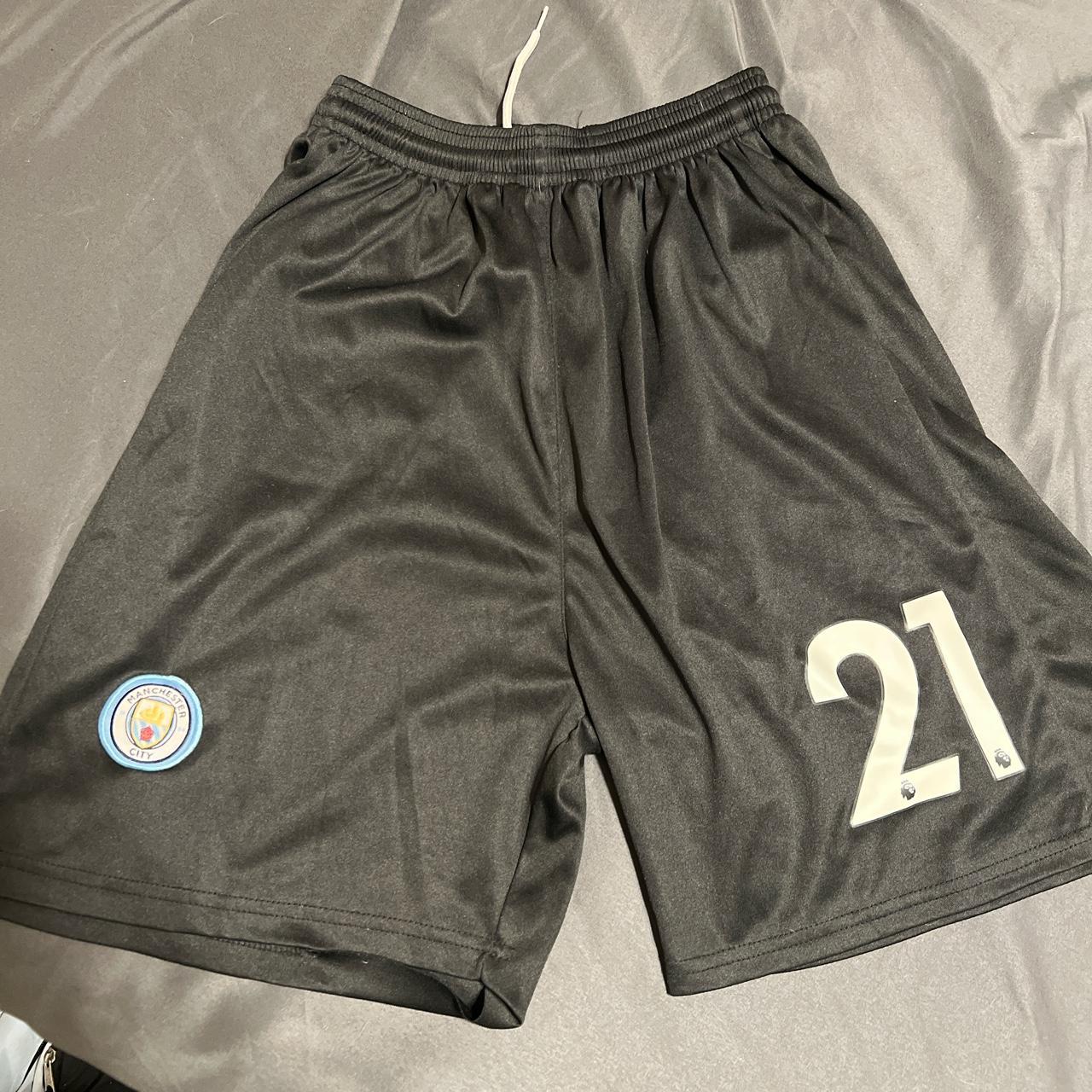 Manchester City Shorts Number 21 Size small #soccer... - Depop