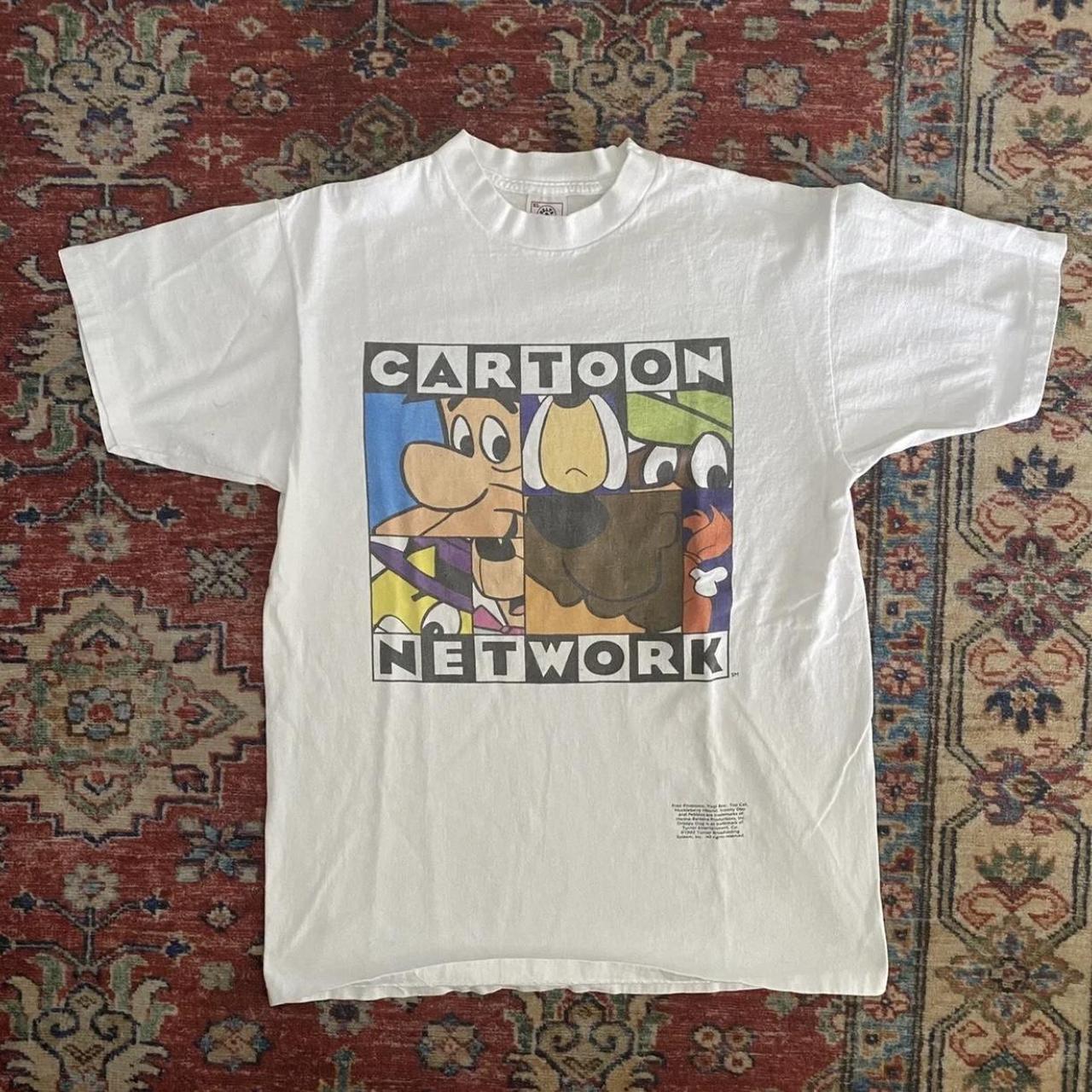 Vintage RARE 1992 Cartoon Network Box Logo Size... - Depop