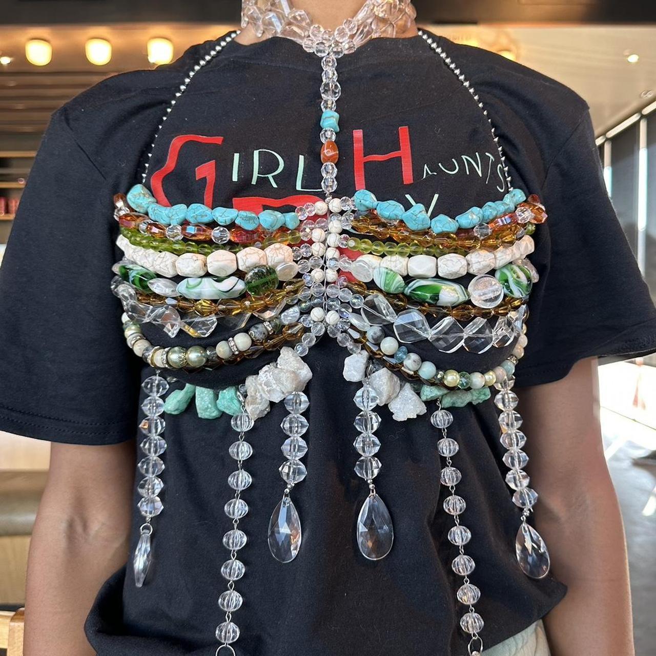 Custom Crystal Beaded Top | Only Worn Once I’m a... | Depop