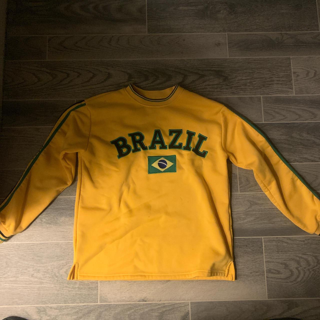 Medium Brazil Sweatshirt Worn 1-2 times TAGGED NIKE... - Depop
