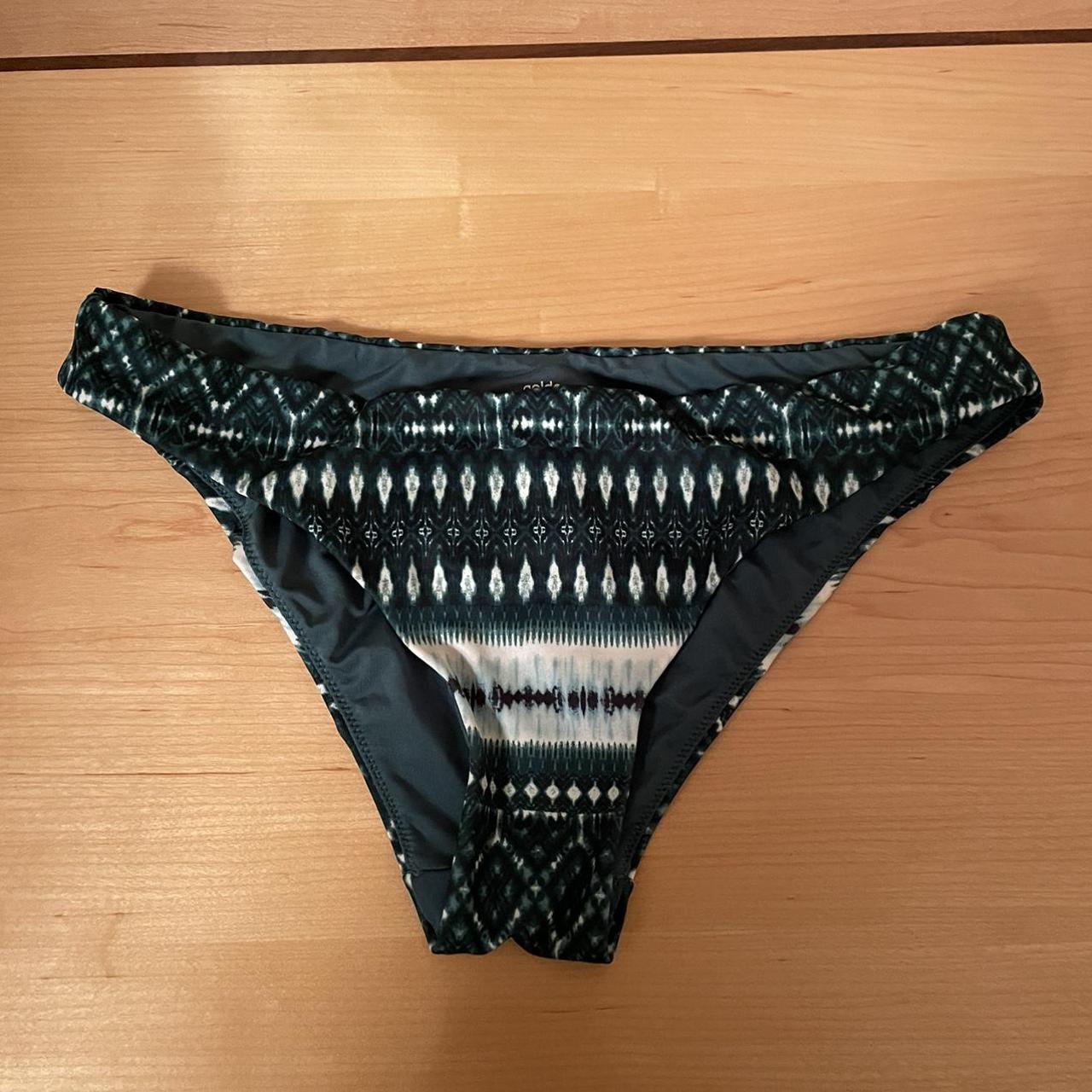 Golden Point Bikini Bottom Green Free... - Depop