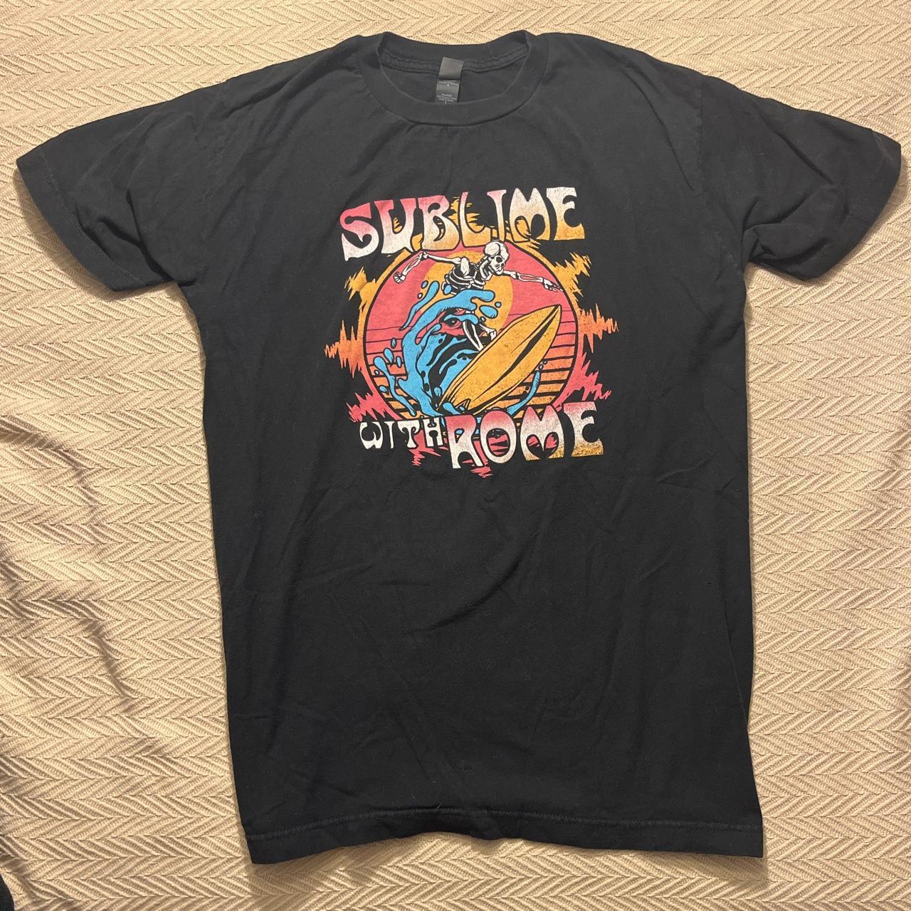 Sublime with Rome 2019 tour t-shirt. Skeleton... - Depop