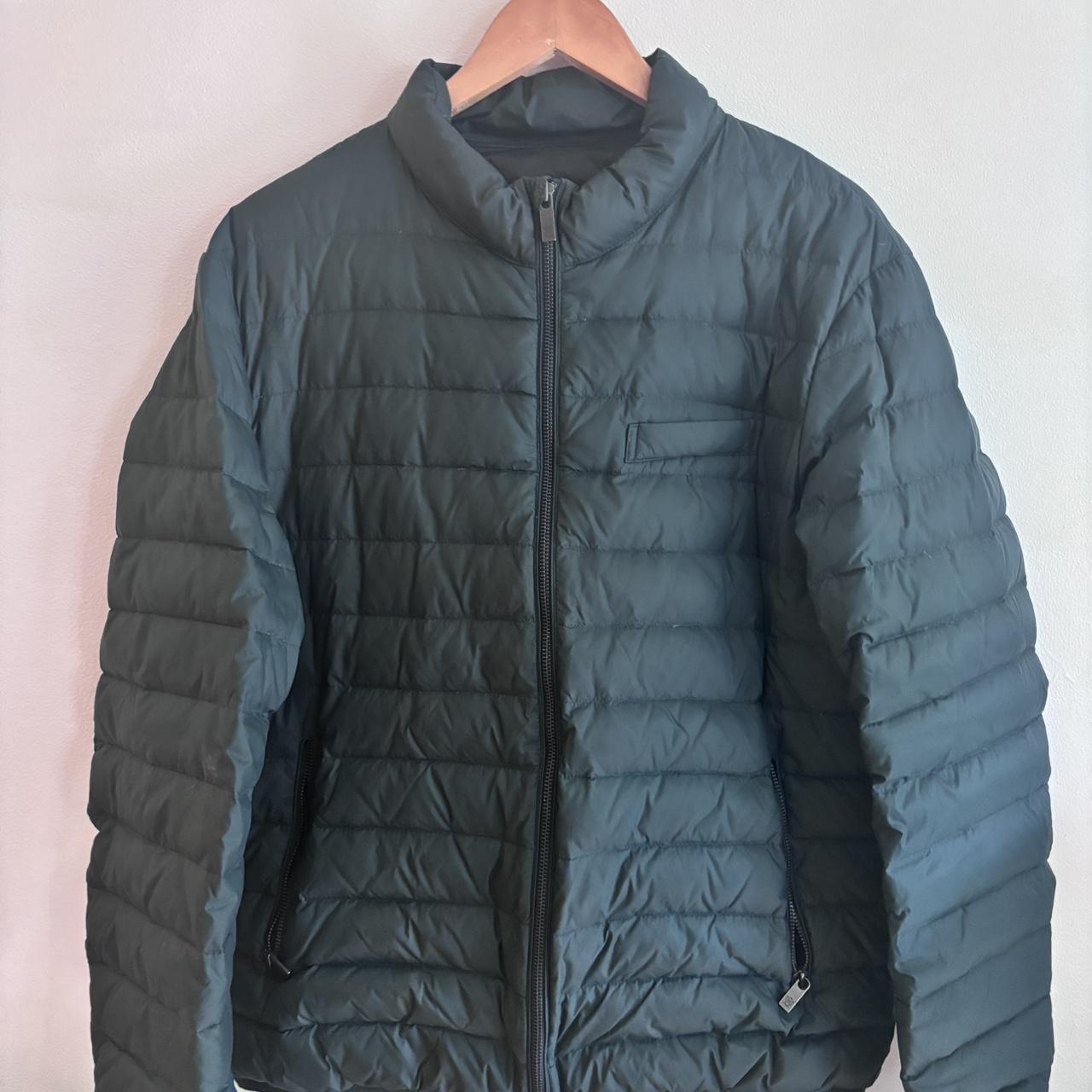 Downs jacket - vintage green - large... - Depop