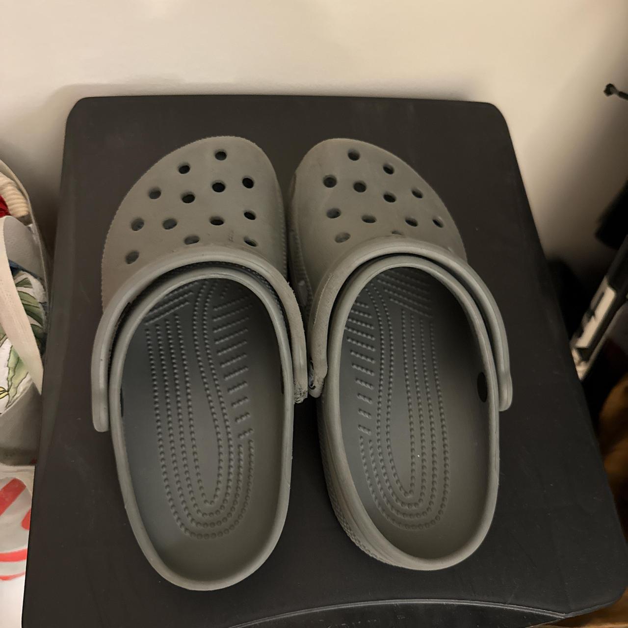 Women’s grey crocs | Depop