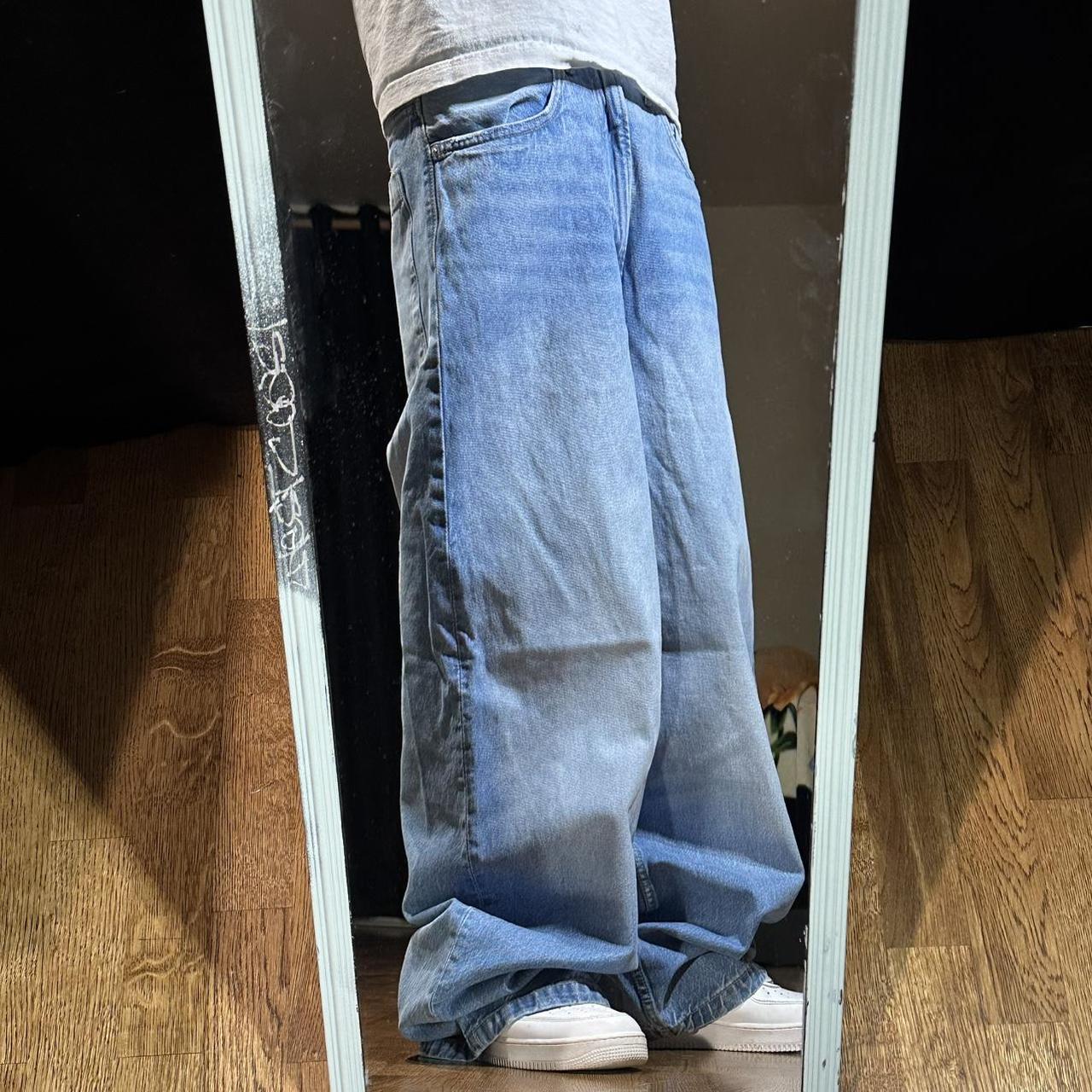 SUPER BAGGY HNM JEANS🔥 Size 31 model height 5... | Depop