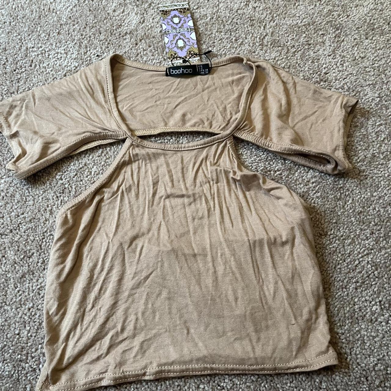 Tan crop top - Depop