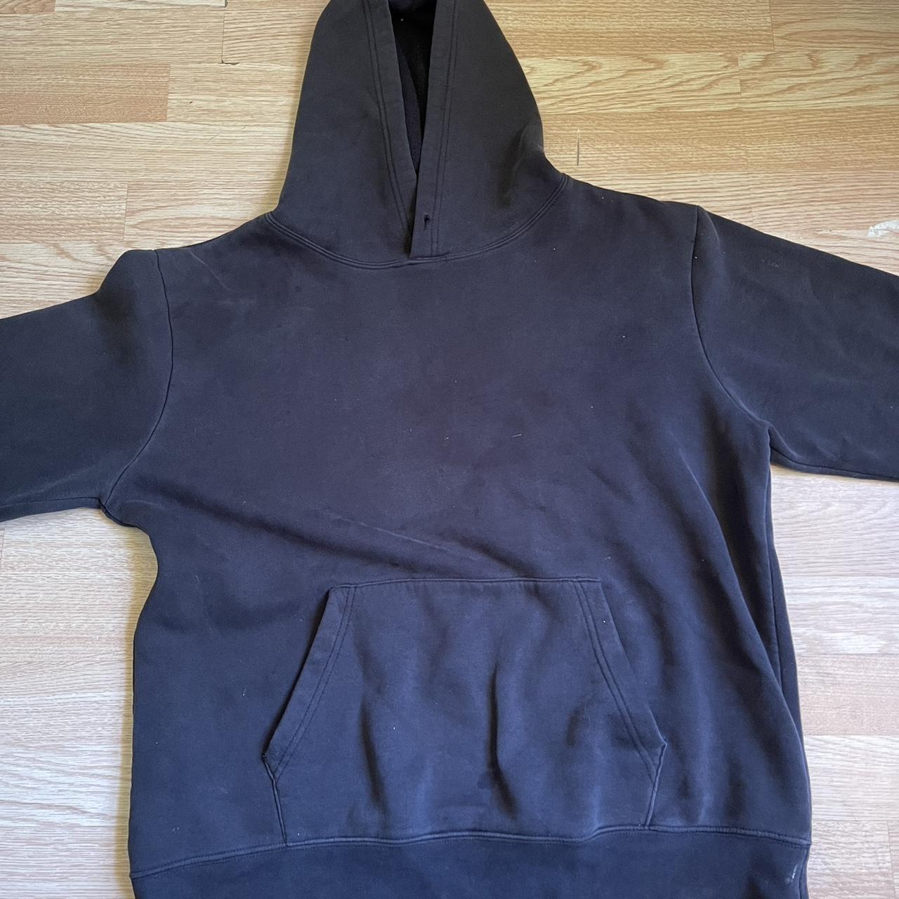 All black hoodie from truth. Missing strings and... - Depop