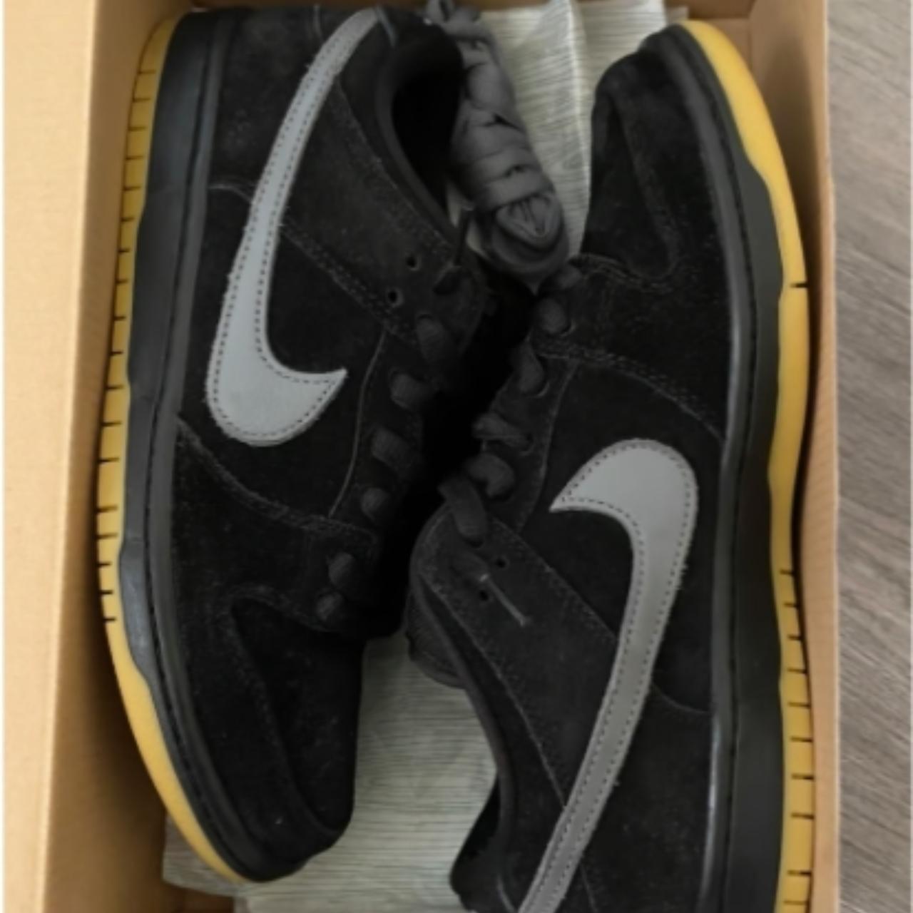 Nike SB Dunks Fog suede Size 8 Excellent... - Depop