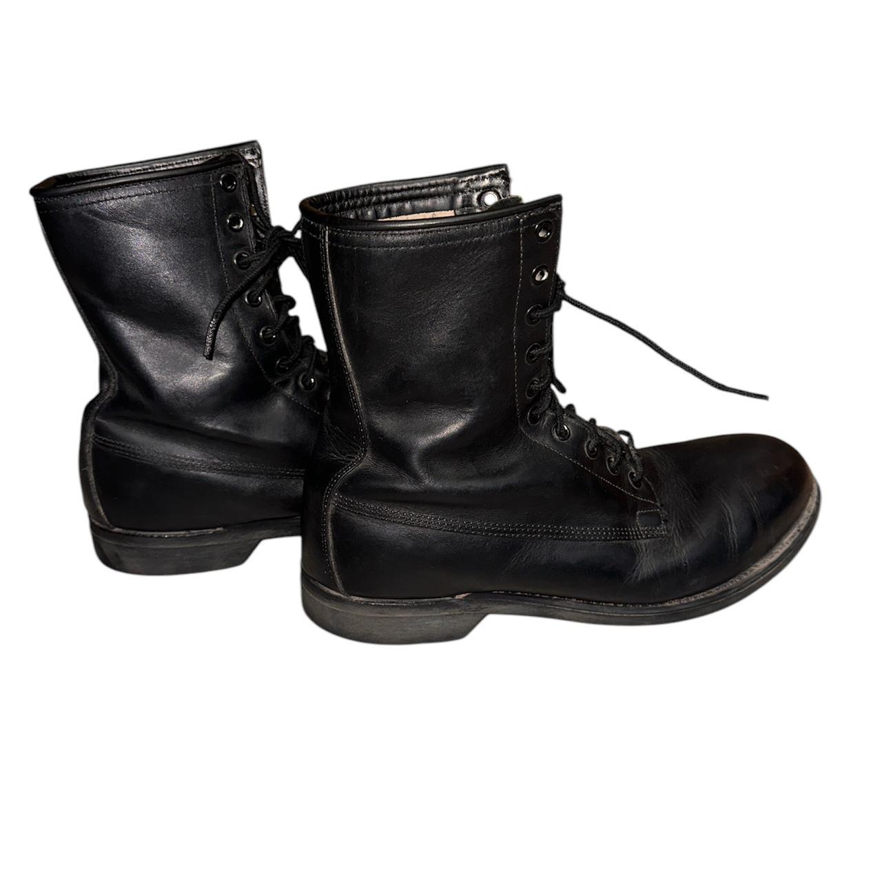 Addison Shoe Comp Biltrite Black Leather Steel Toe... | Depop