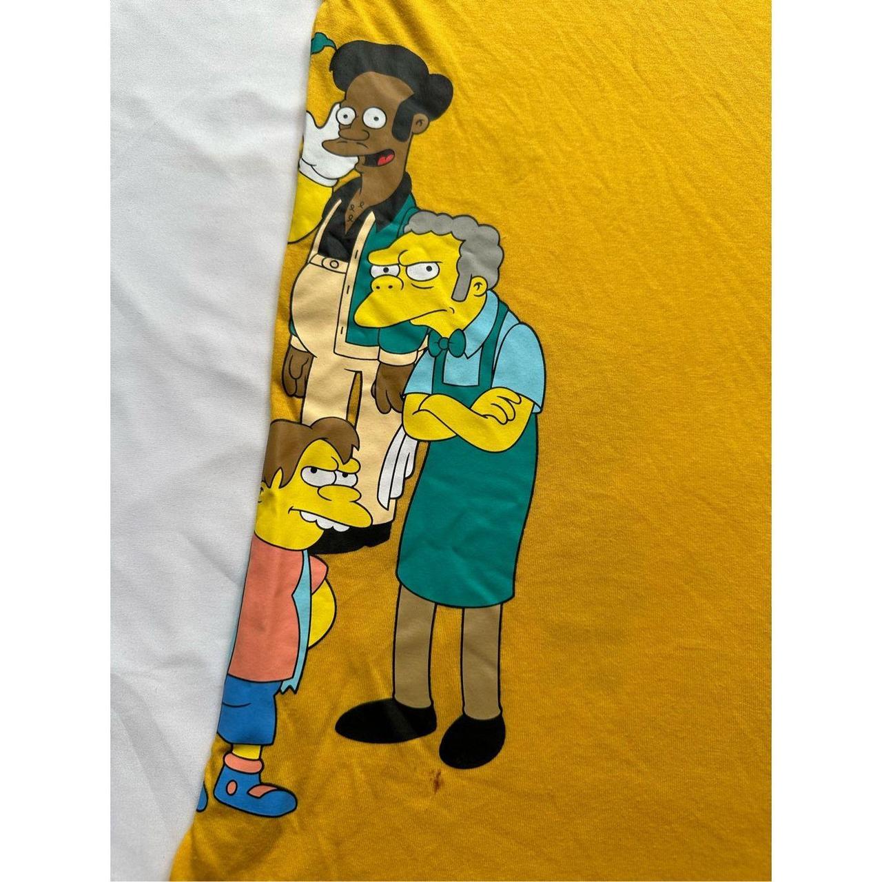 The Simpsons cartoon BIG PRINT Men’s T-Shirt size... - Depop