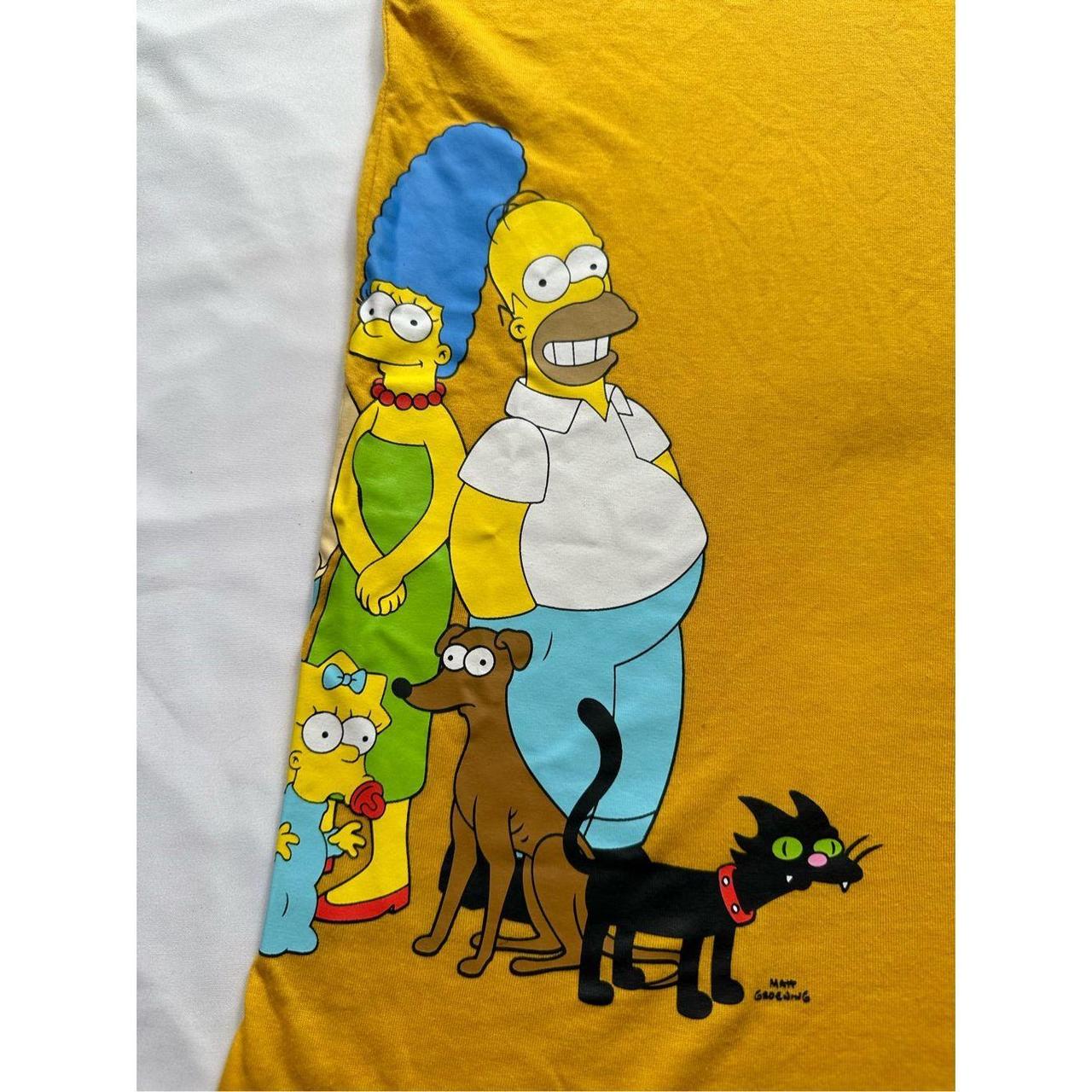 The Simpsons cartoon BIG PRINT Men’s T-Shirt size... - Depop
