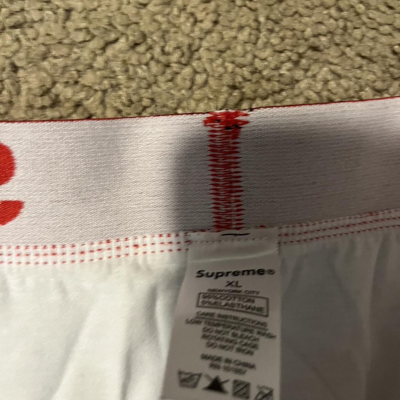 One white supreme boxer - Depop