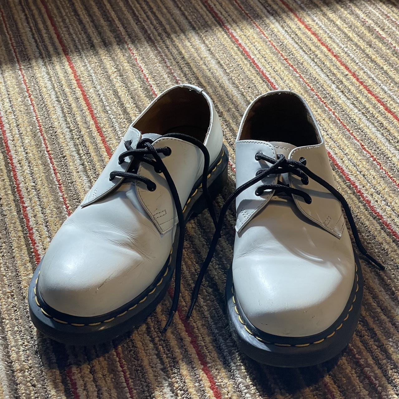 White Doc Martins Size 7 (US) Like new condition,... - Depop