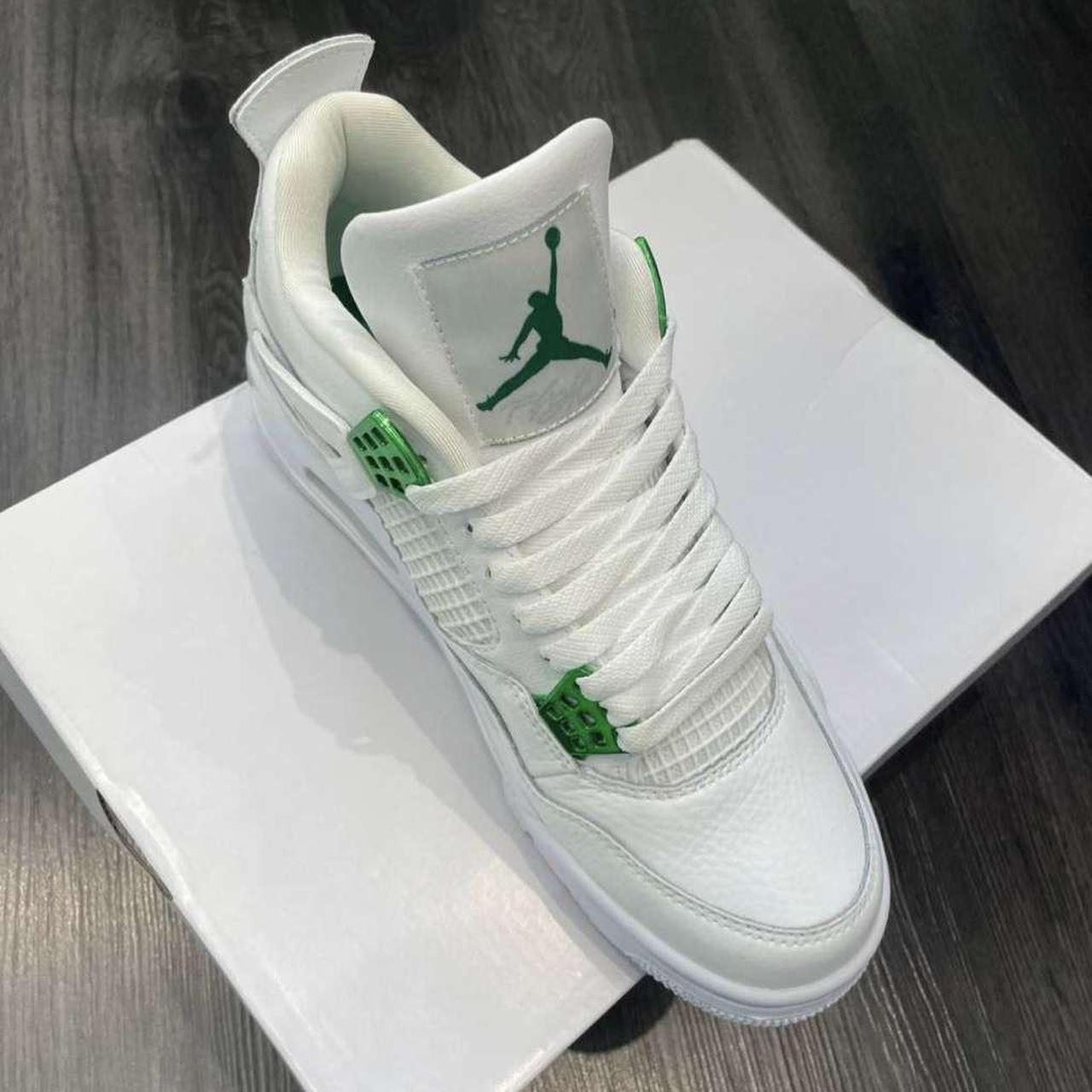 Jordan 4 metallic green size 6 uk - Depop