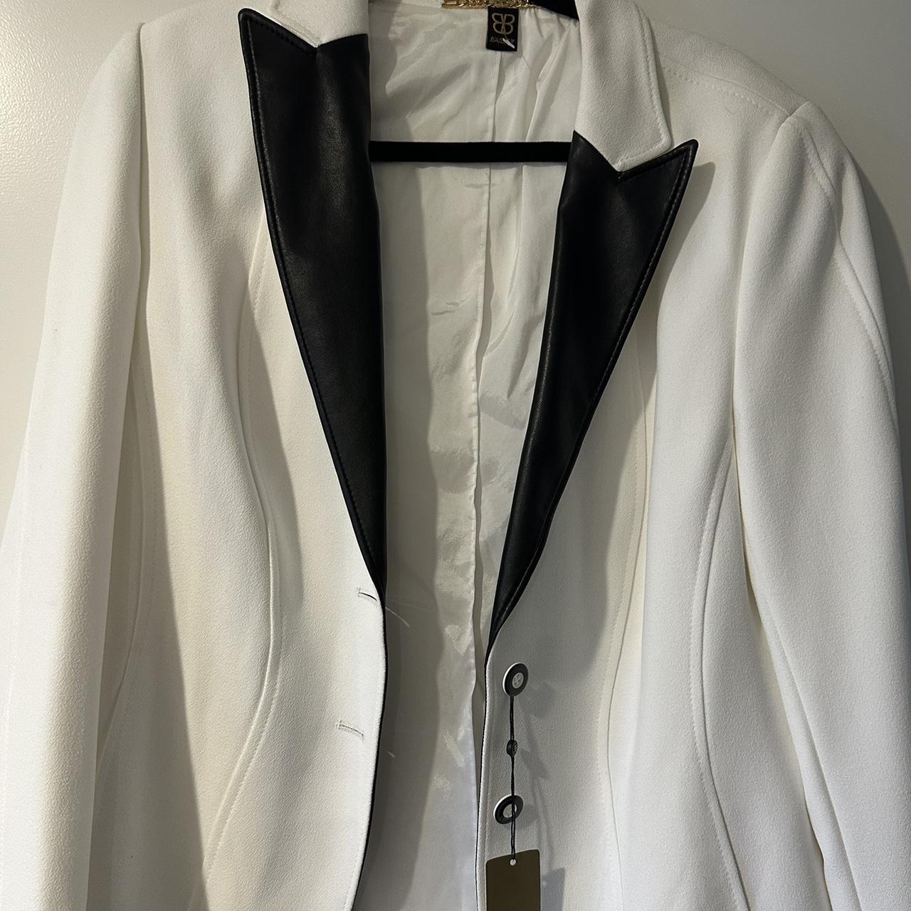 Basler white woman suit jacket Size 44 Italian so a... - Depop