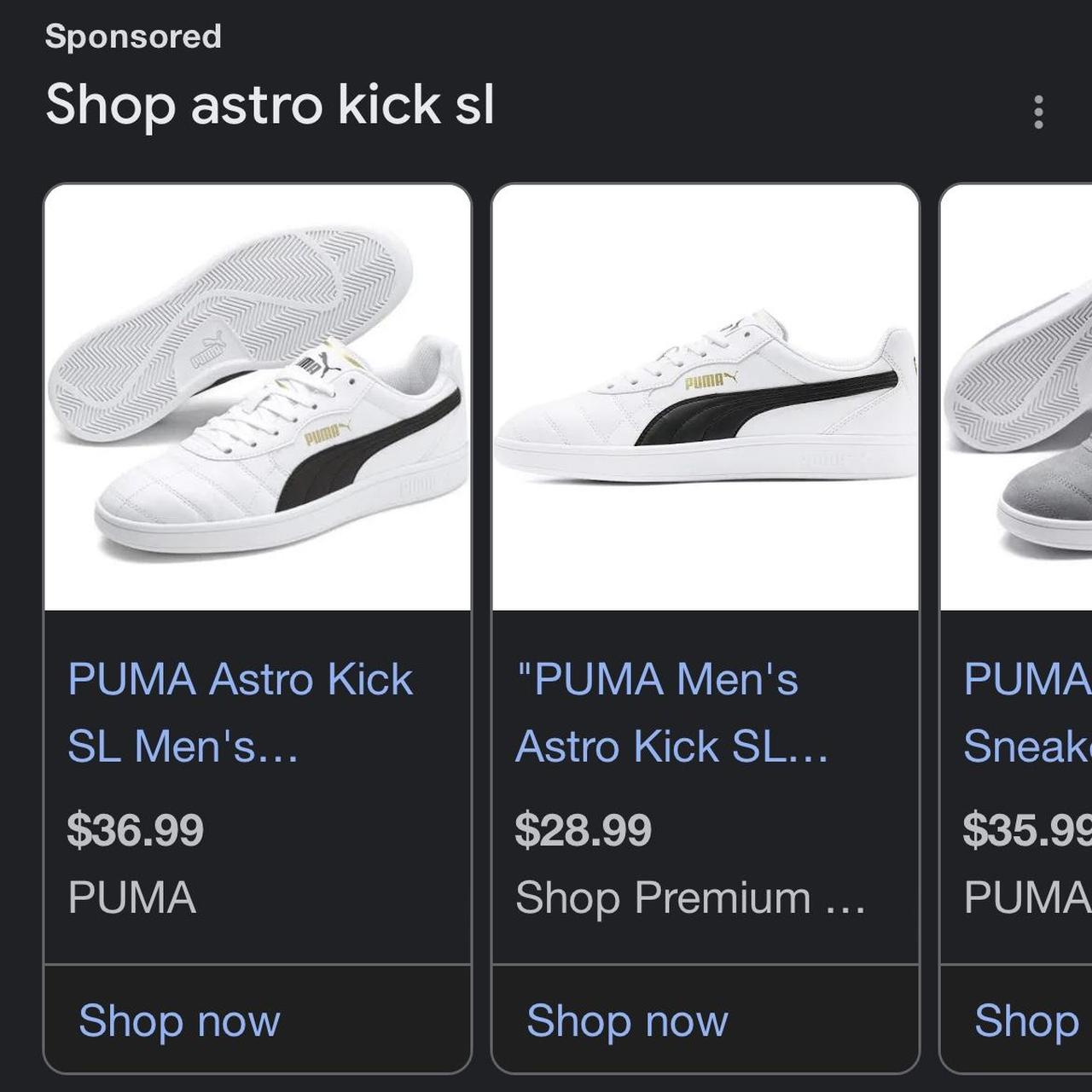 Astro kicks sl Puma Size 11 - Depop