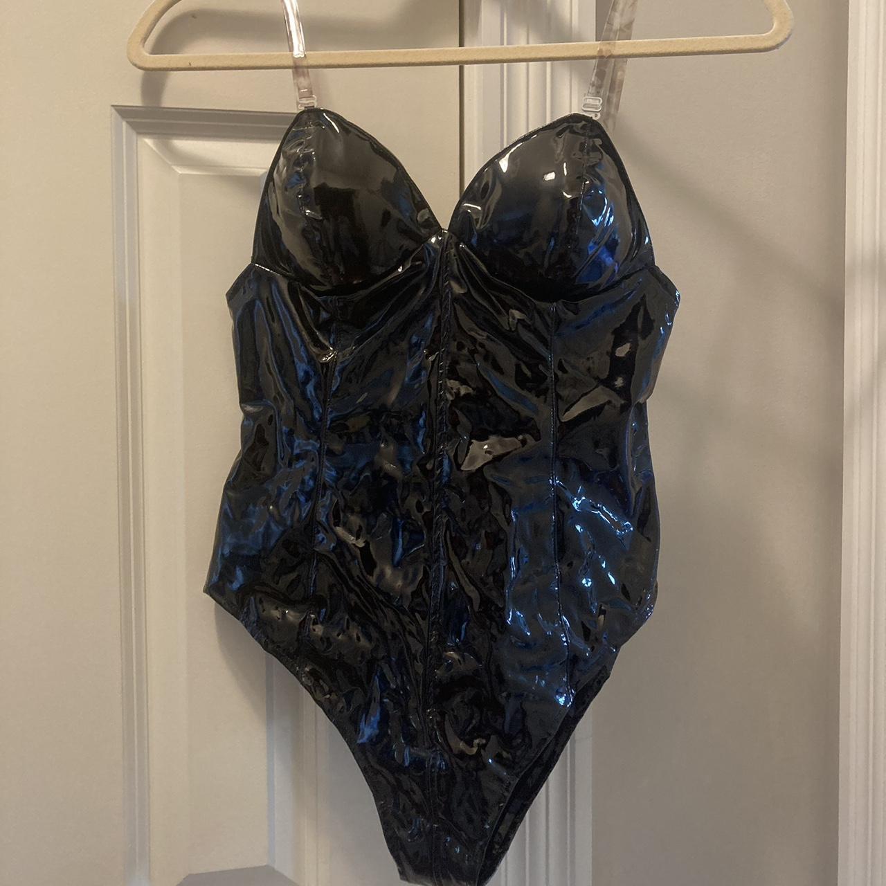 Black bunny suit, never worn Come with collar,... - Depop
