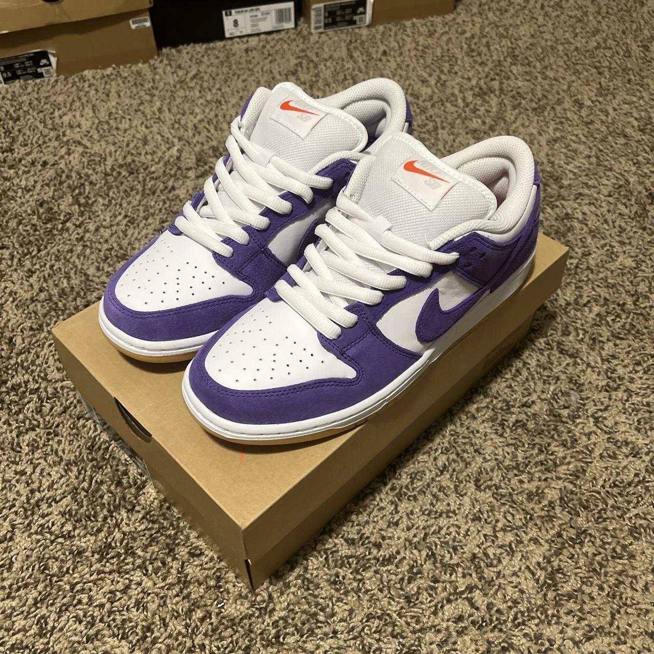 Nike SB Dunk Low Pro ISO Court Purple - Mens size... - Depop