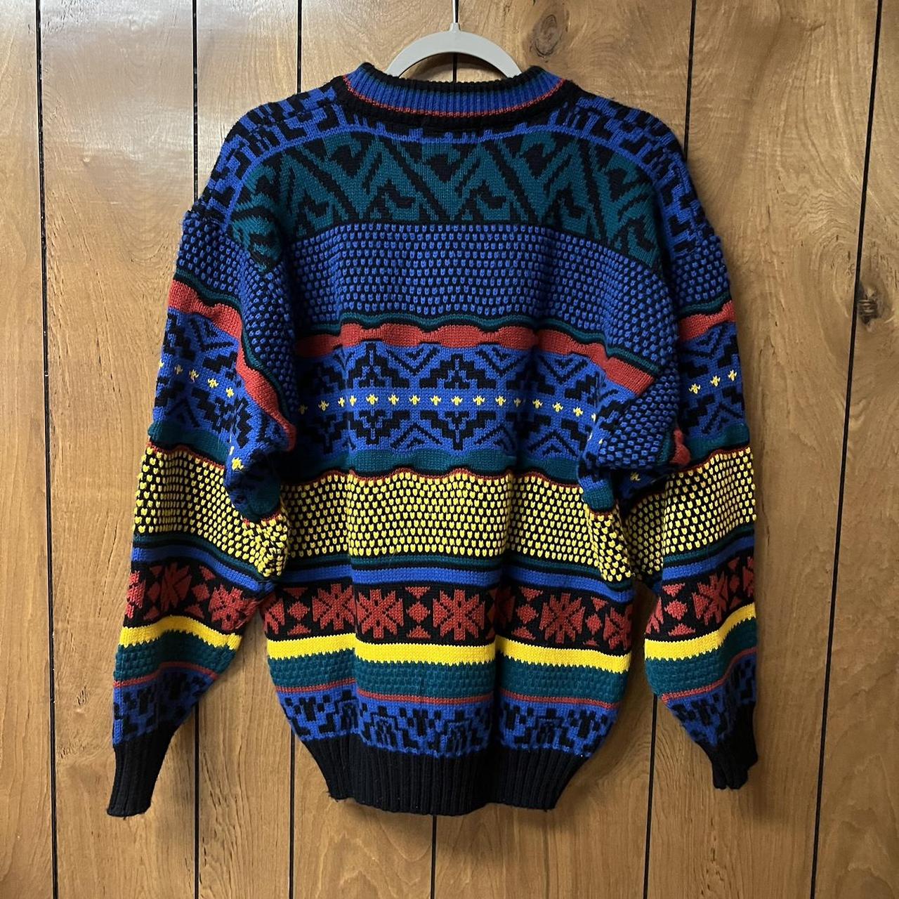 Vintage Coogi lookalike sweater Measurements... - Depop