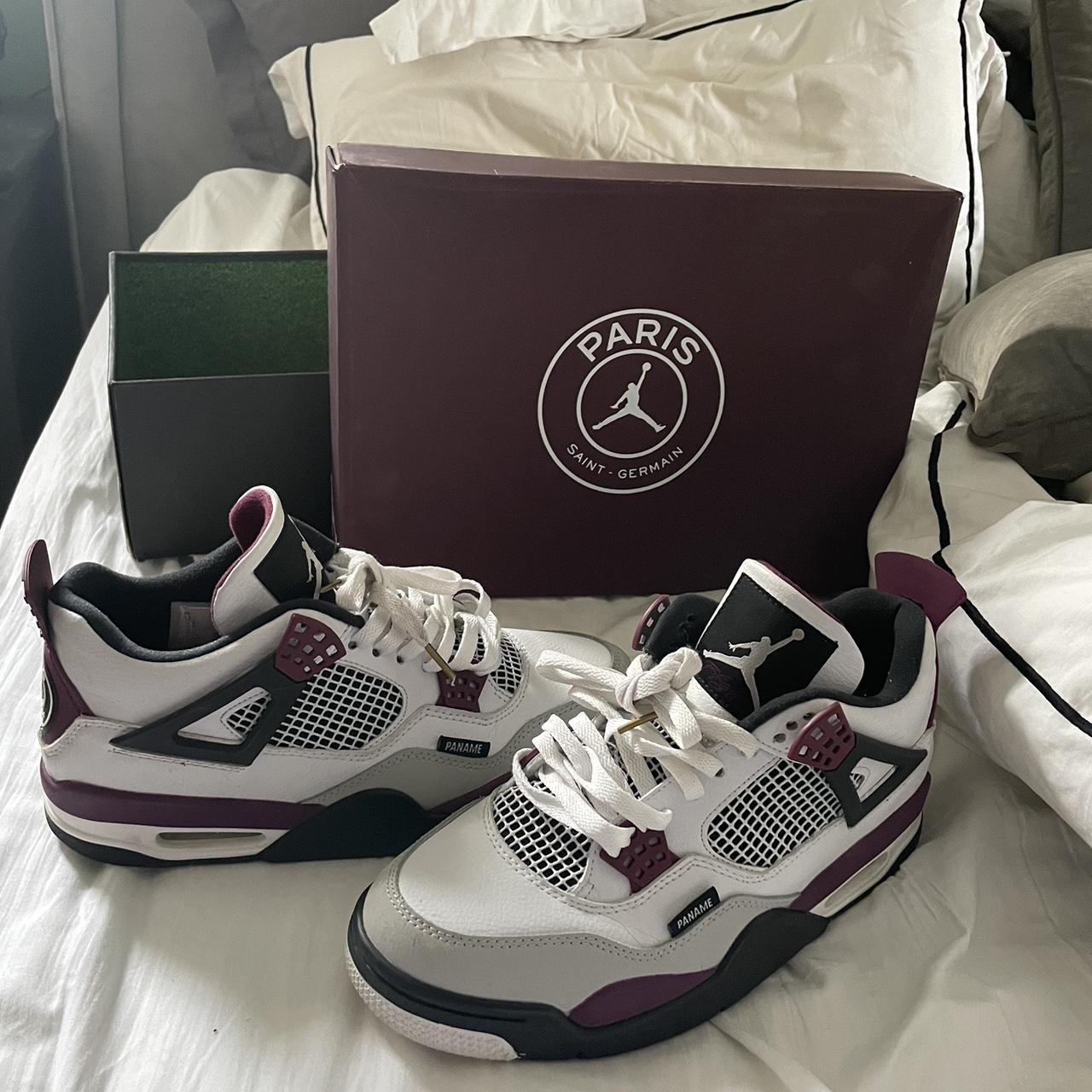 Jordan 4 psg size 8.5 amazing condition retailing... - Depop