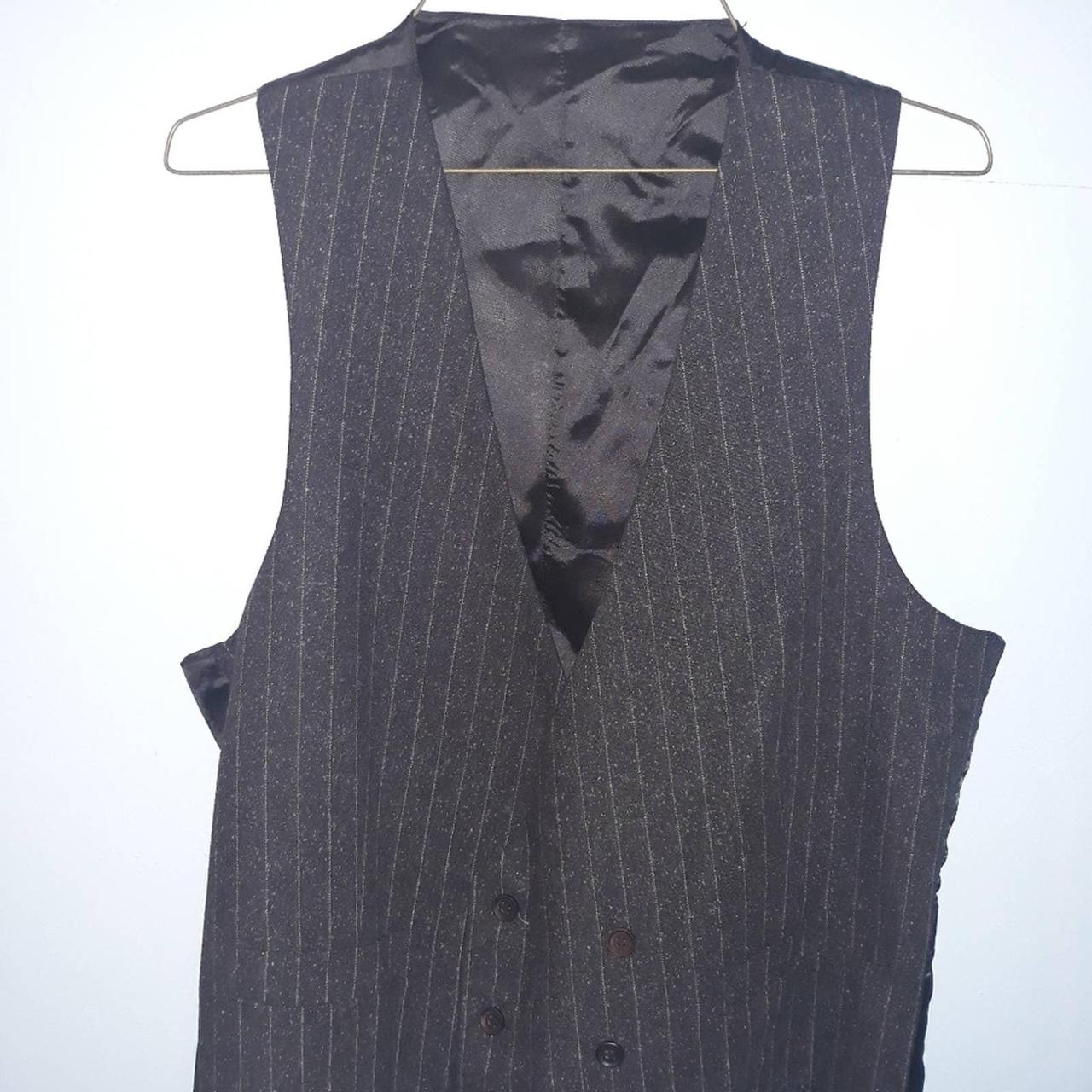 DOUBLE BREASTED Pin stripe vest. - Depop