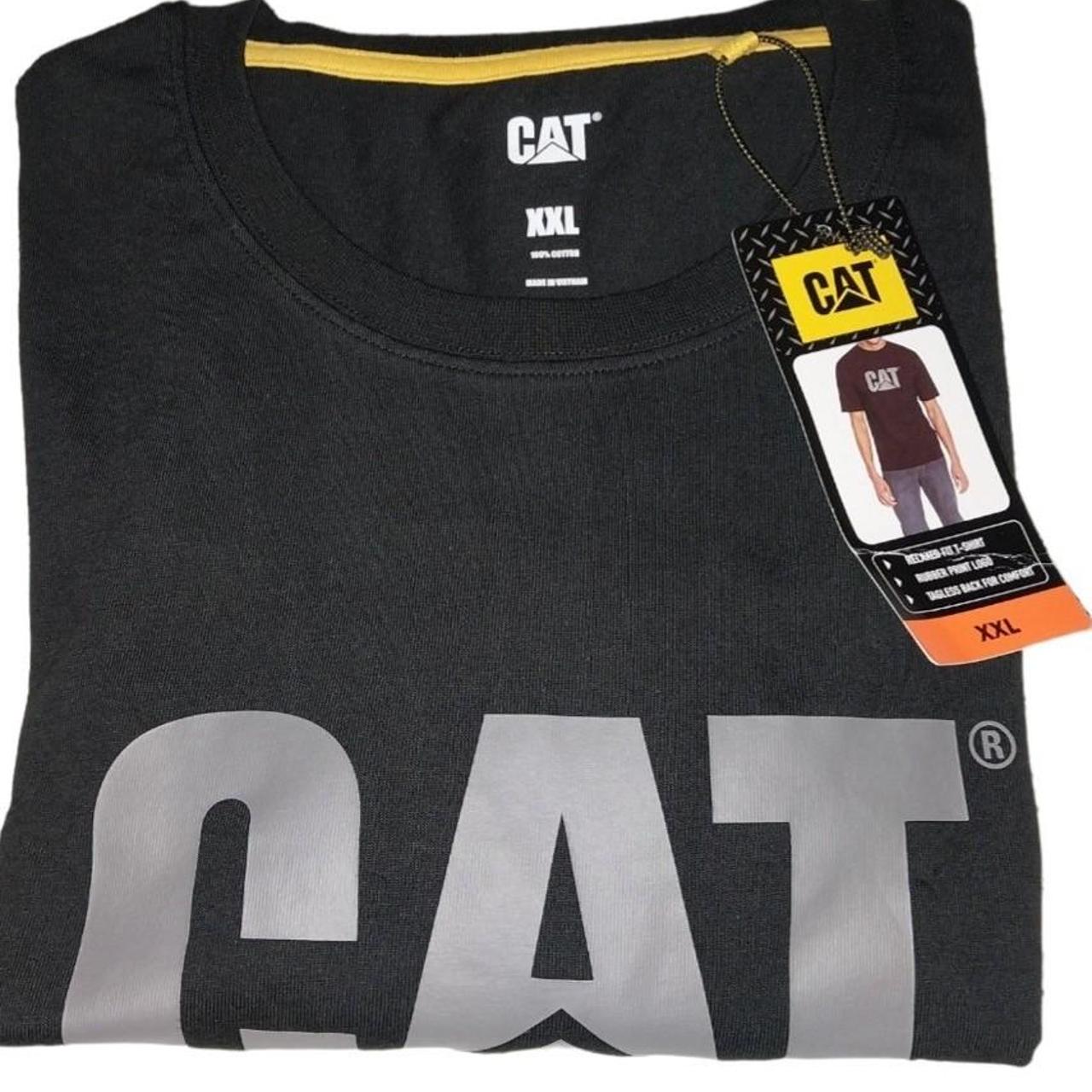 CAT-CATERPILLAR T-SHIRT RELAXED FIT, RUBBER PRINT... - Depop